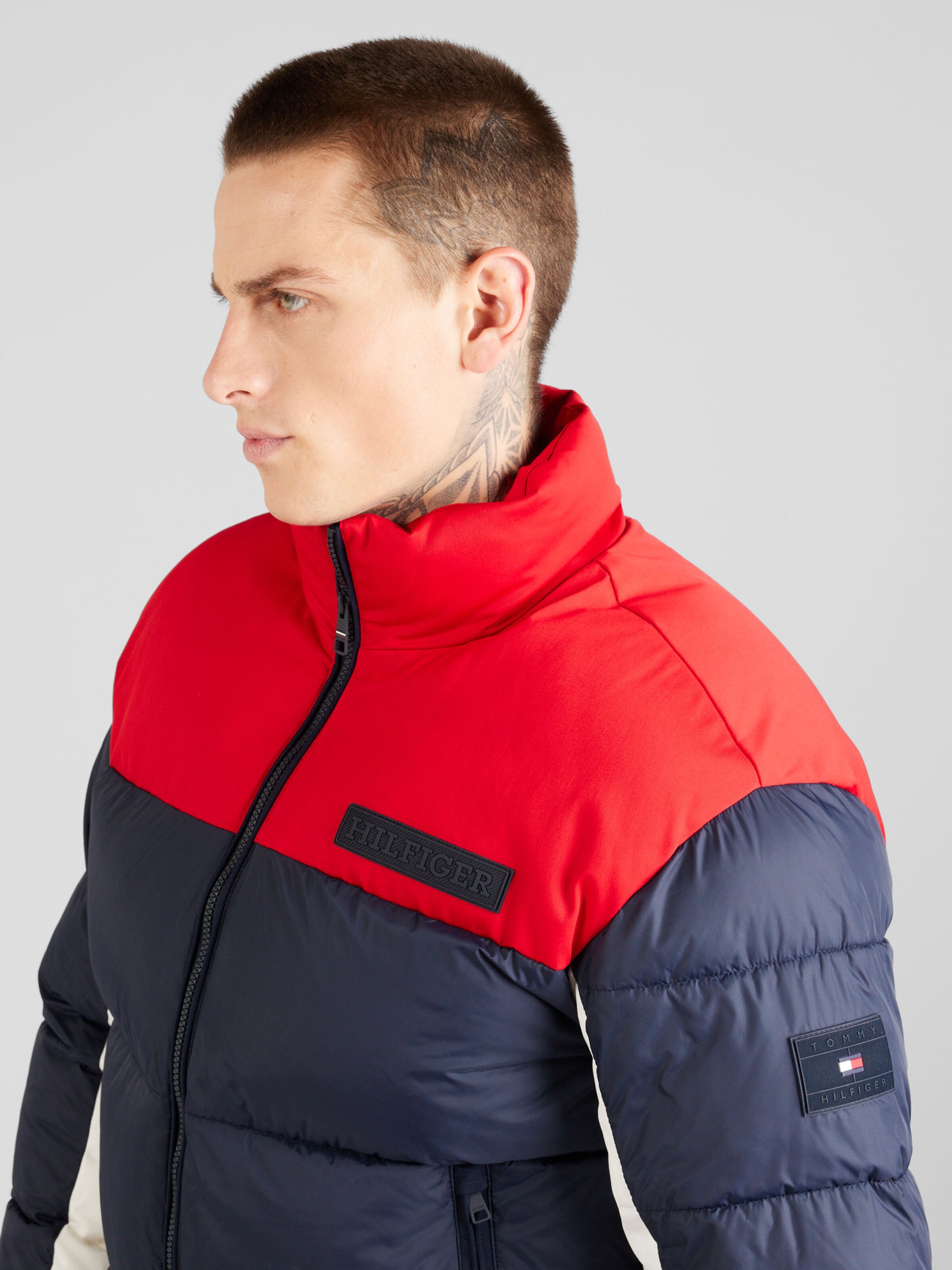 Tommy hilfiger jacket red and blue store