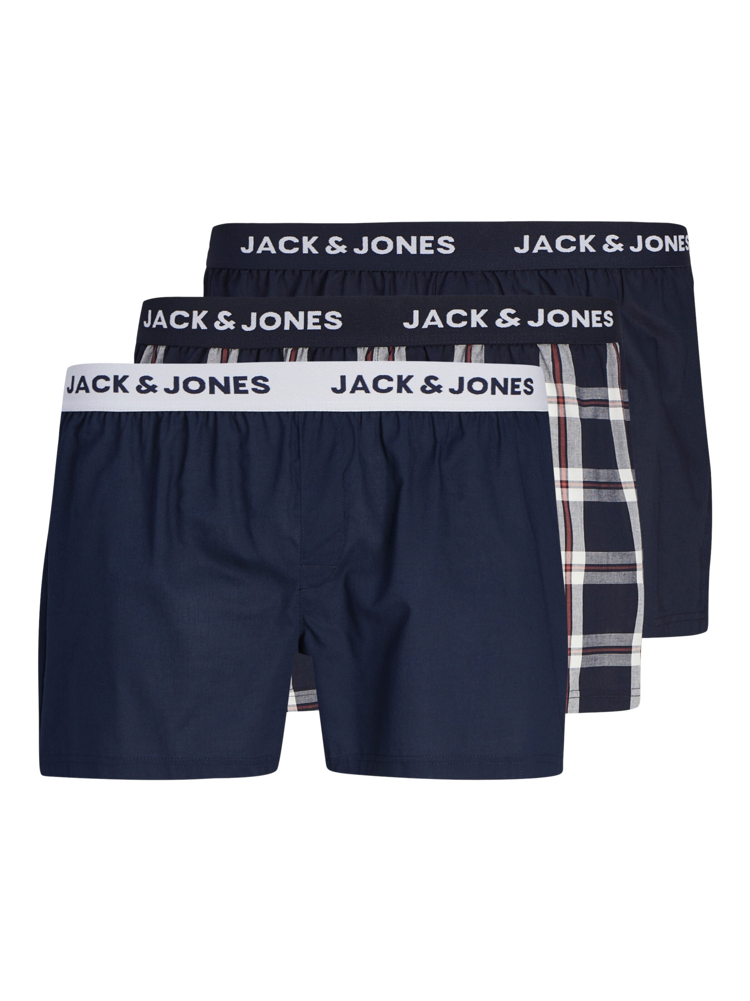 Tamsiai Mėlyna JACK & JONES Boxer trumpikės 'Dylan' | ABOUT YOU