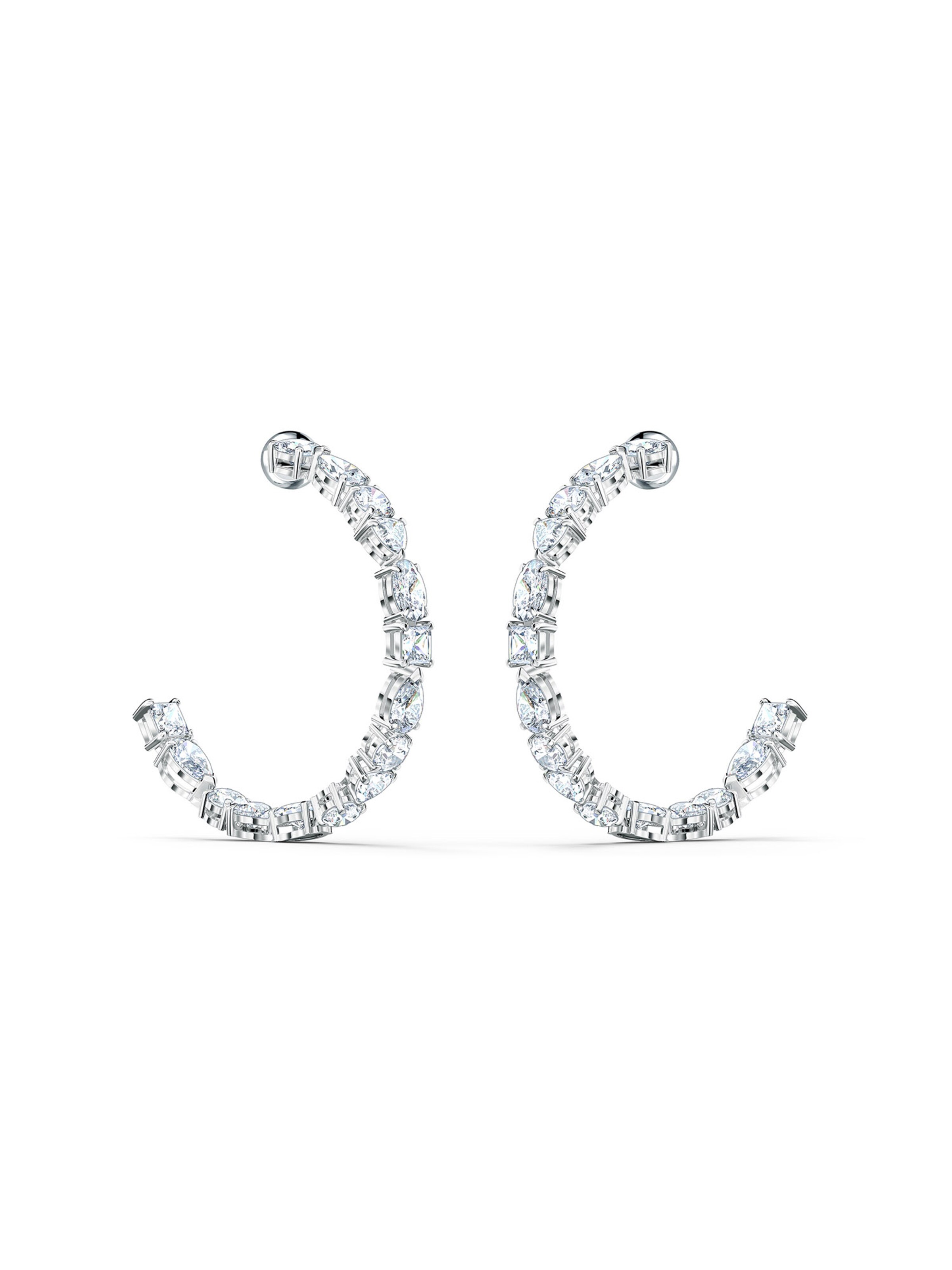 Swarovski Cercei 'Tennis Deluxe Mixed' pe Argintiu | ABOUT YOU