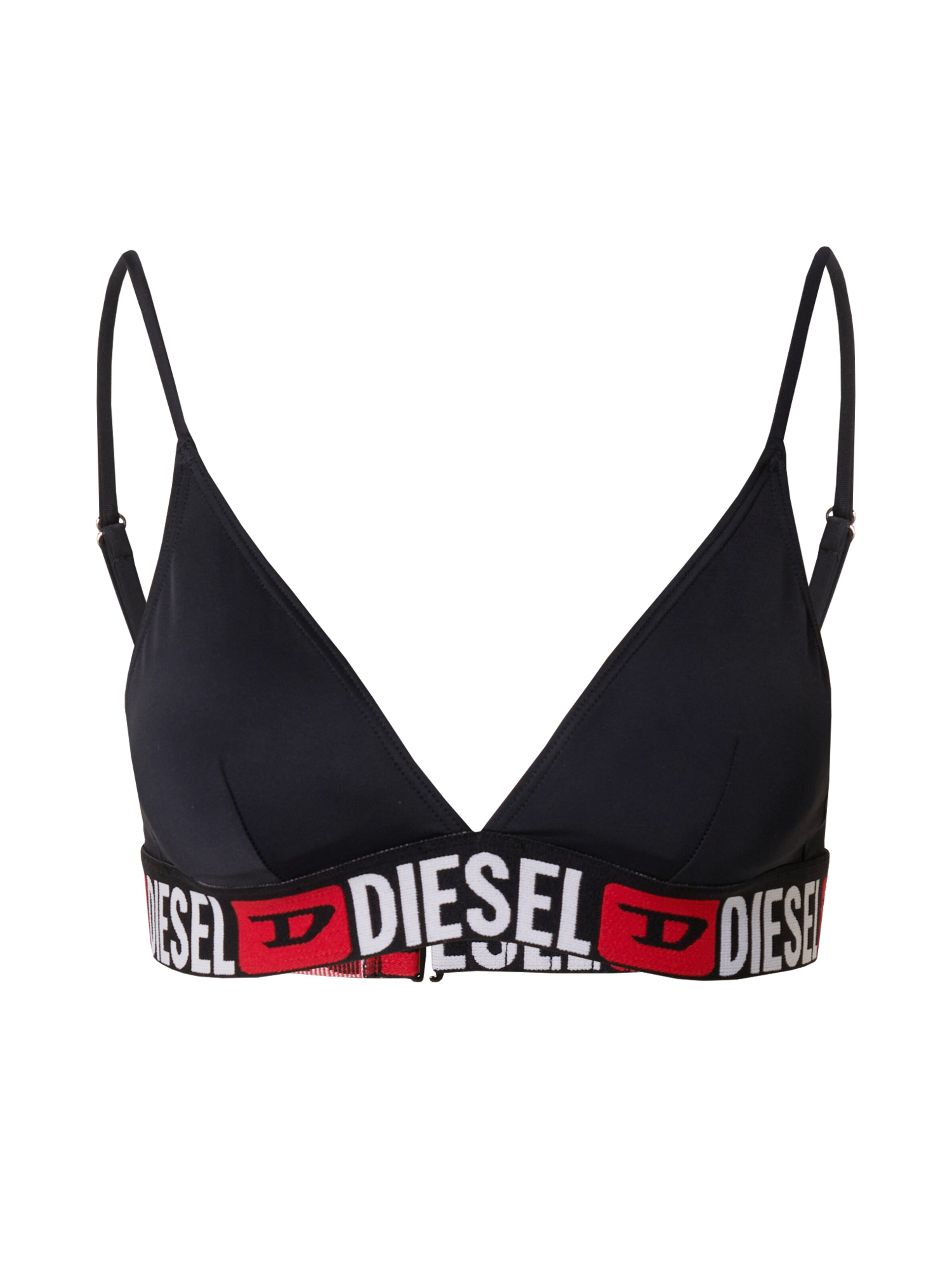 DIESEL Triangel Bikinitop 'BFB-BRA-EL' in Schwarz | ABOUT YOU