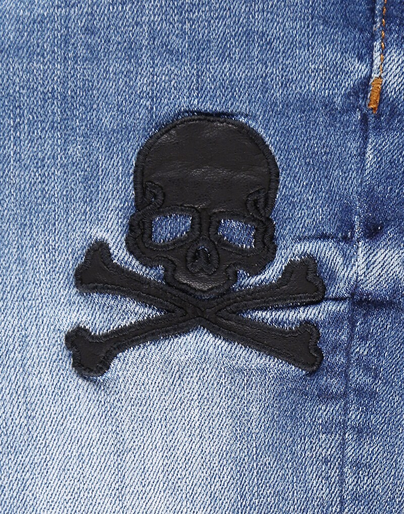 Philipp Plein Regular Jeans 'Skull' in Blue Denim | ABOUT YOU