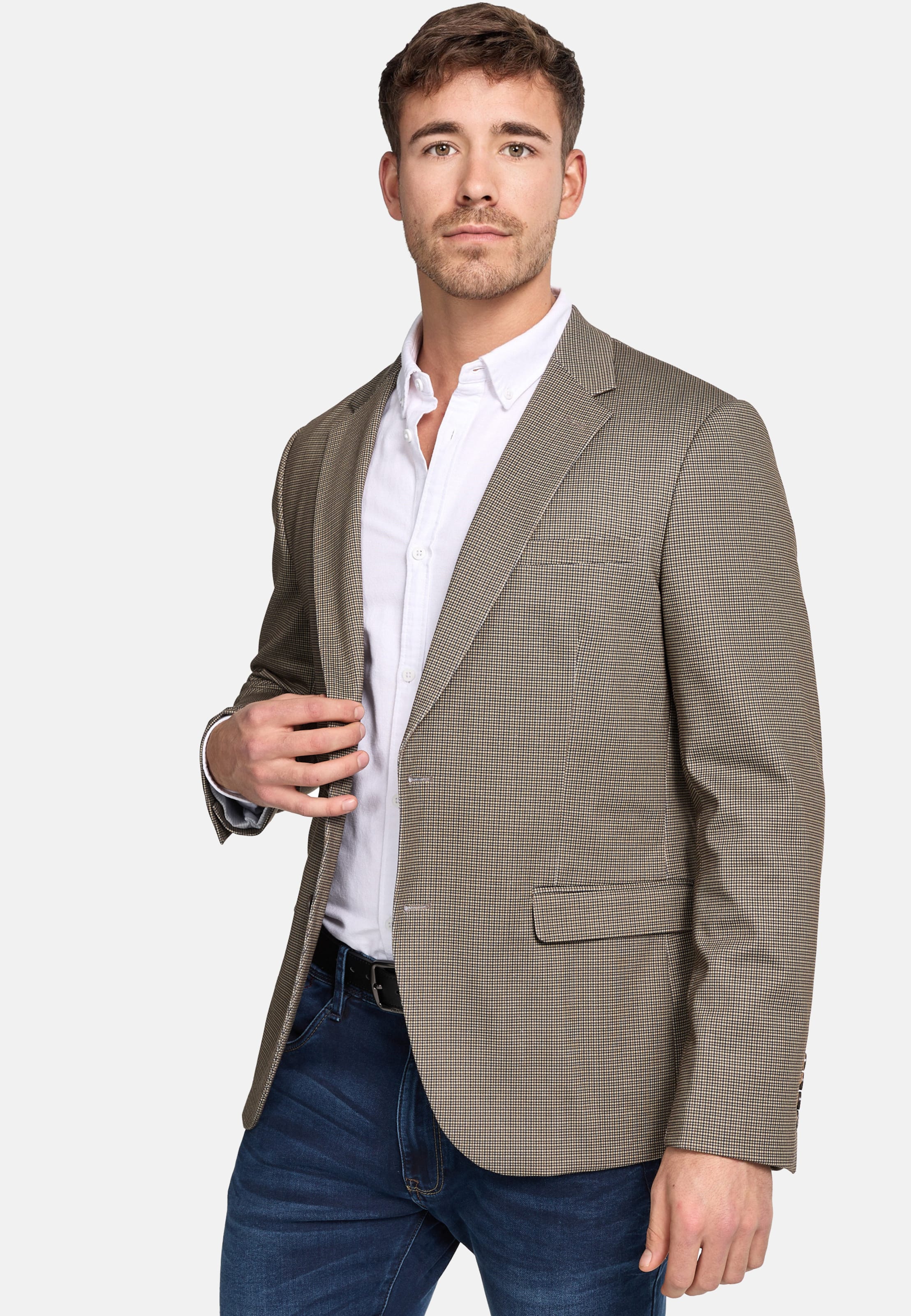 JEFF Slim fit Colbert 'Oscar' in Beige | ABOUT YOU