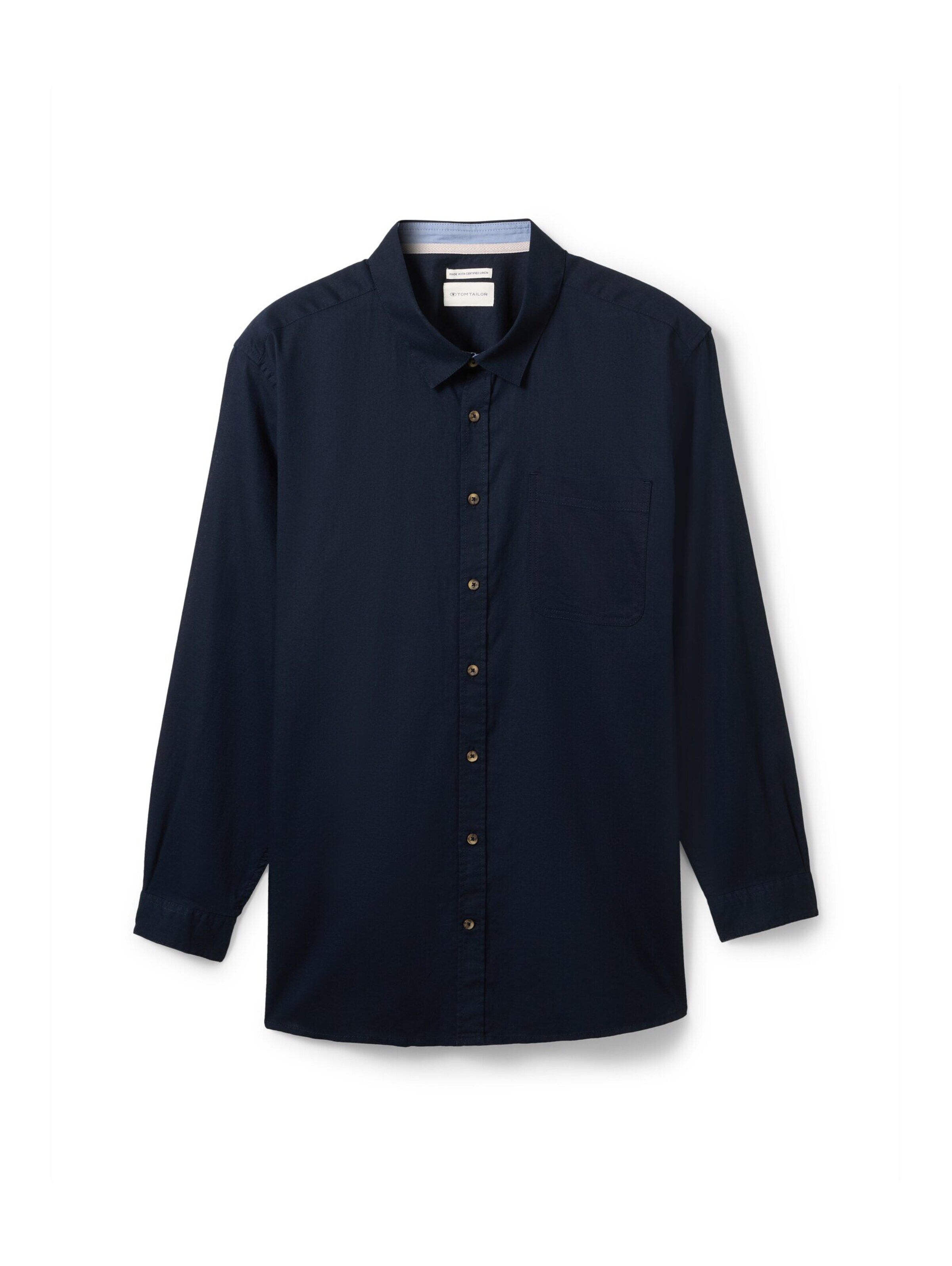 TOM TAILOR Men + Regular fit Overhemd in Marine | ABOUT YOU