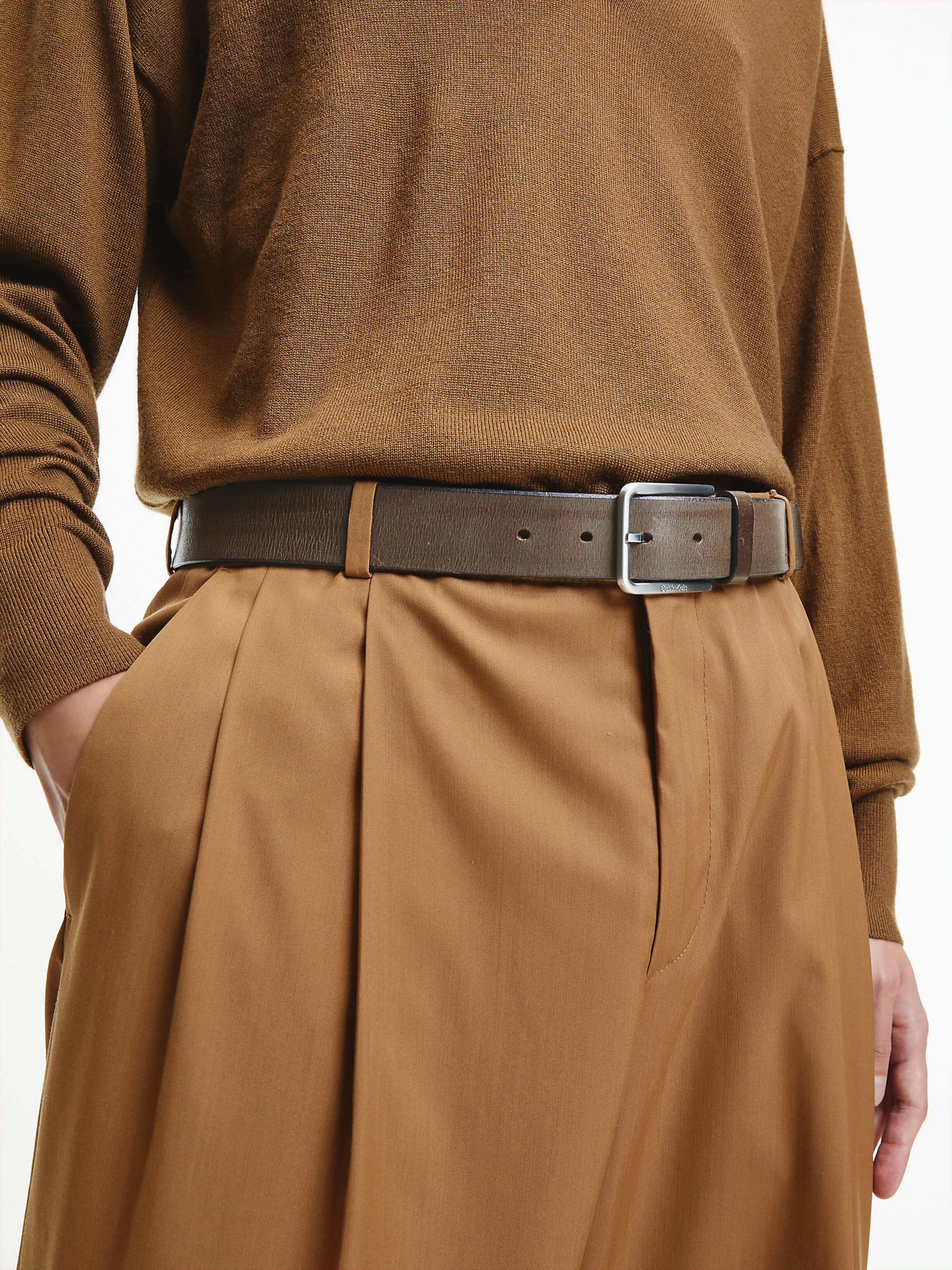 Calvin Klein Belt in Chocolate ABOUT YOU