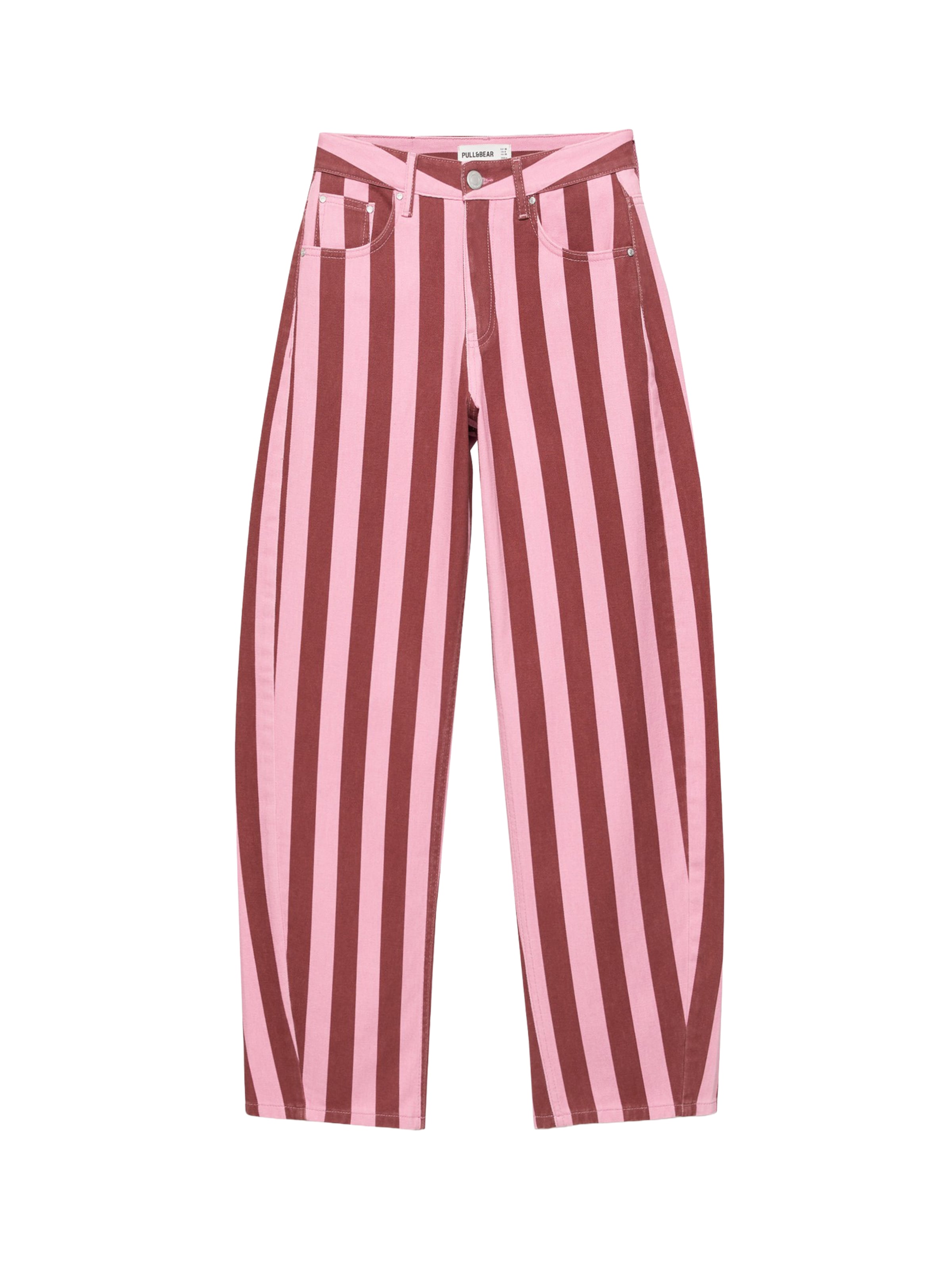Pull&Bear Barrel Džíny (Růžová) | ABOUT YOU