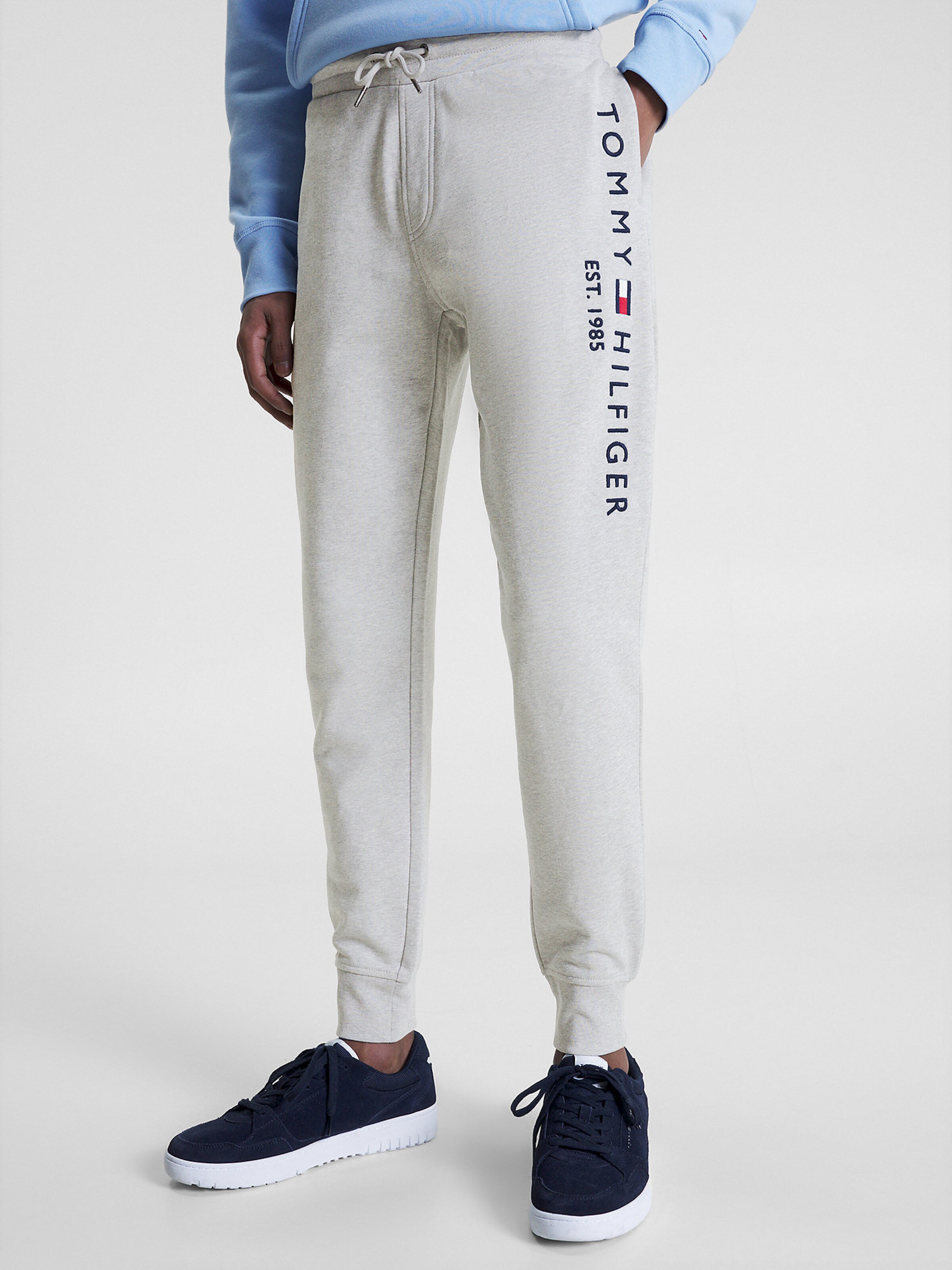 TOMMY HILFIGER Tapered Pants in Grey ABOUT YOU