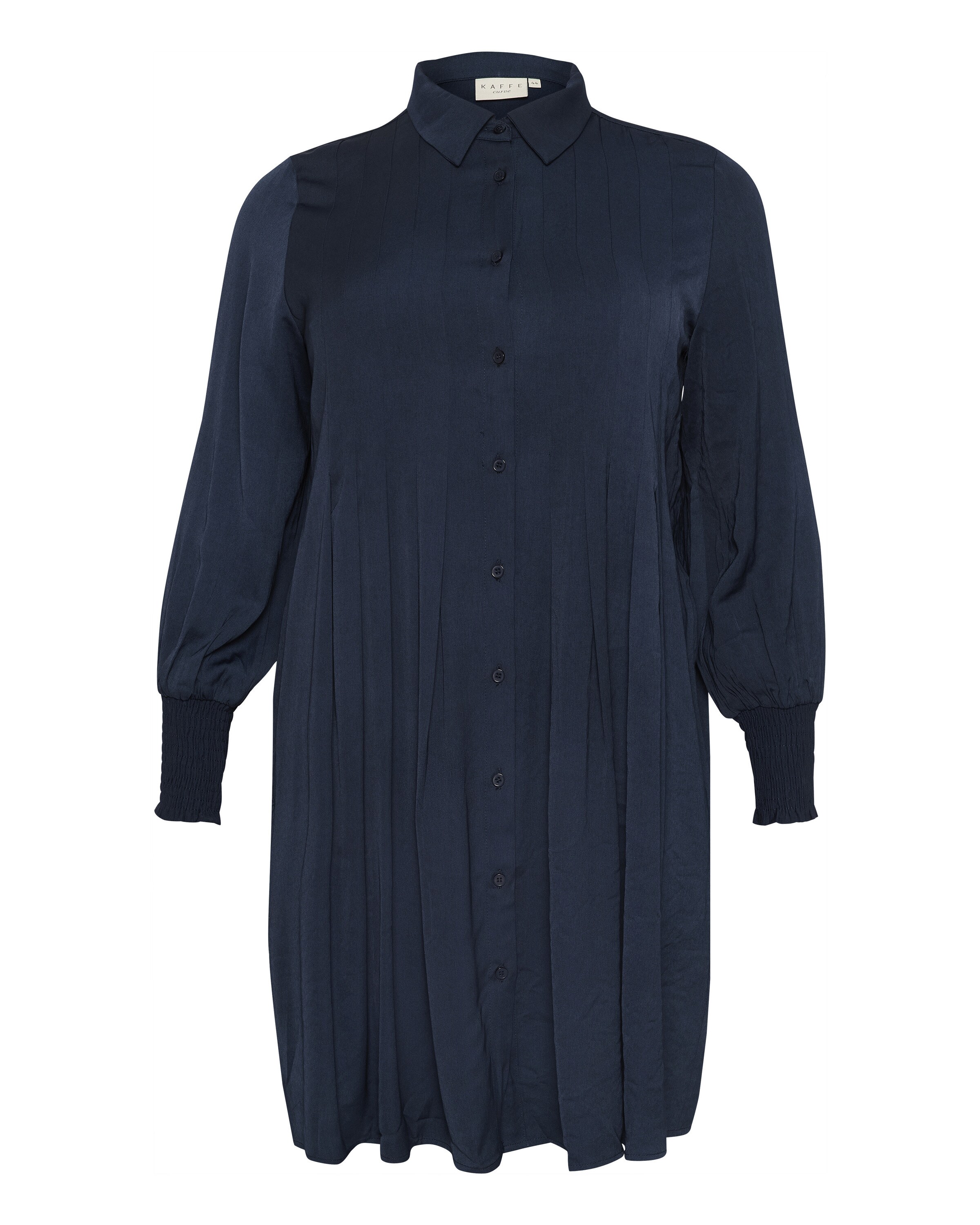 KAFFE CURVE Blusenkleid 'Liani' in Marine | ABOUT YOU
