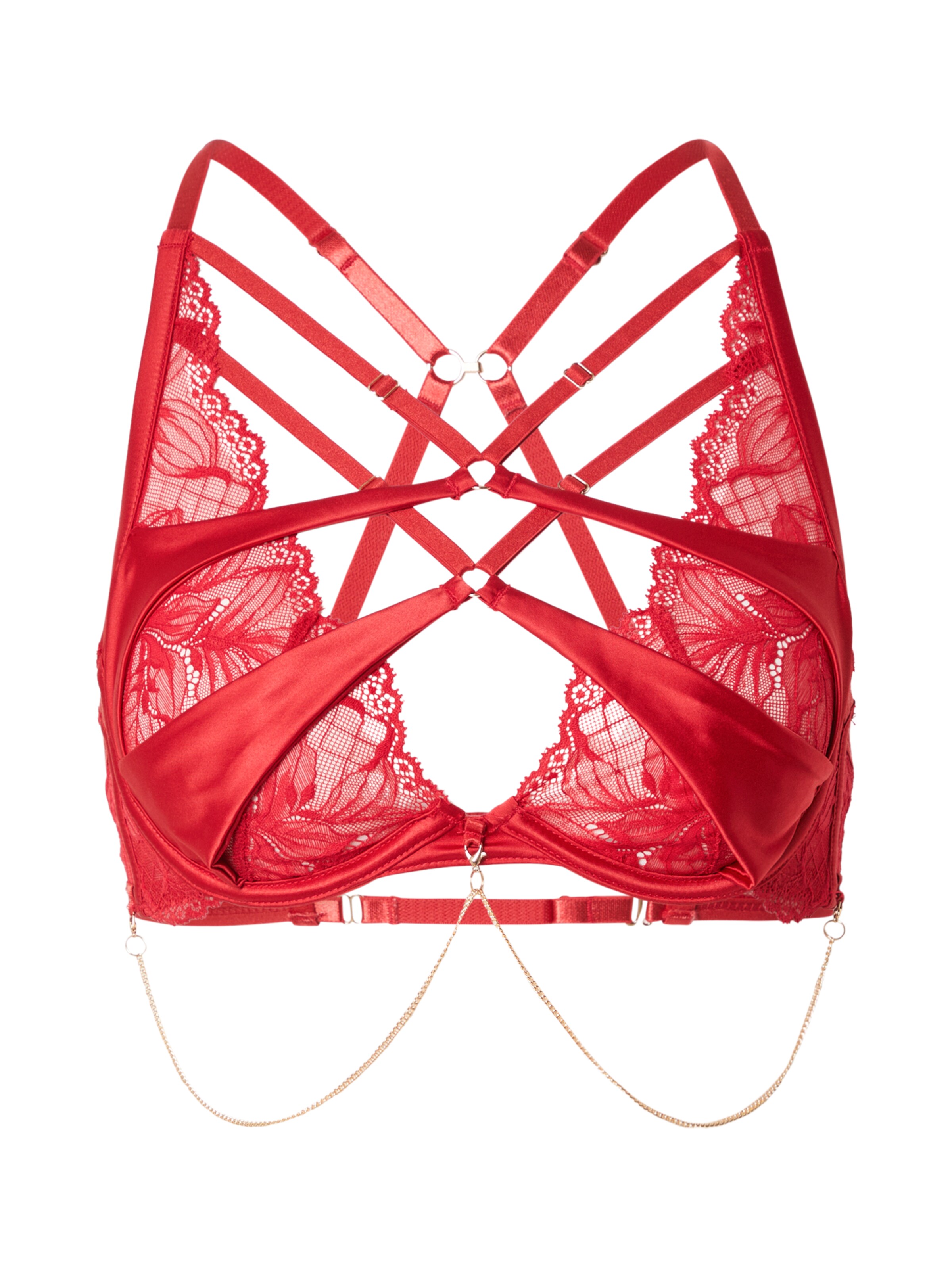 Hunkemöller Podprsenka 'Chayna' (Červená) | ABOUT YOU