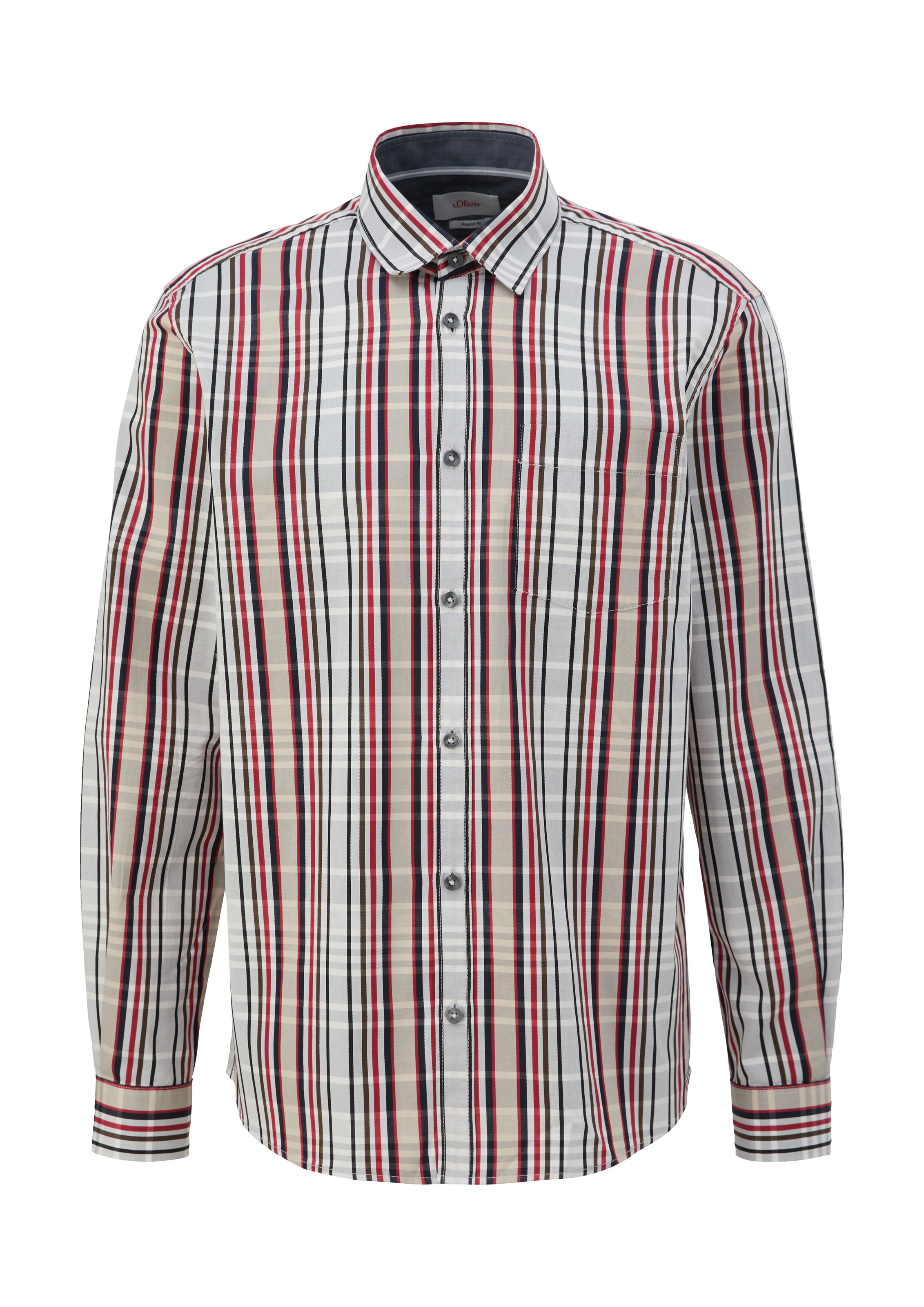 Tamsiai Mėlyna s.Oliver Standartinis modelis Marškiniai | ABOUT YOU