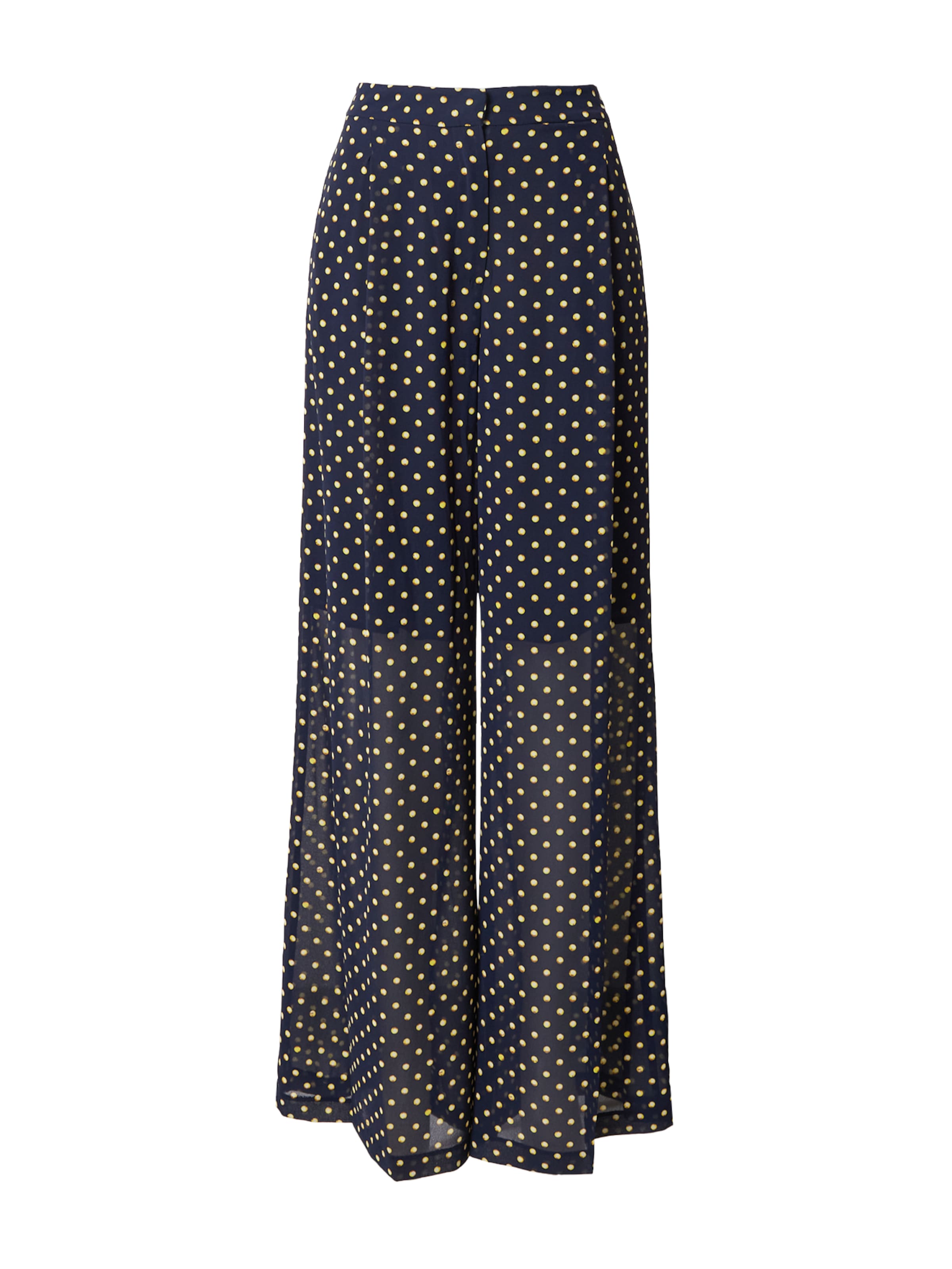 MICHAEL Michael Kors Perna larga Calças com pregas 'ASTOR' em Azul ...