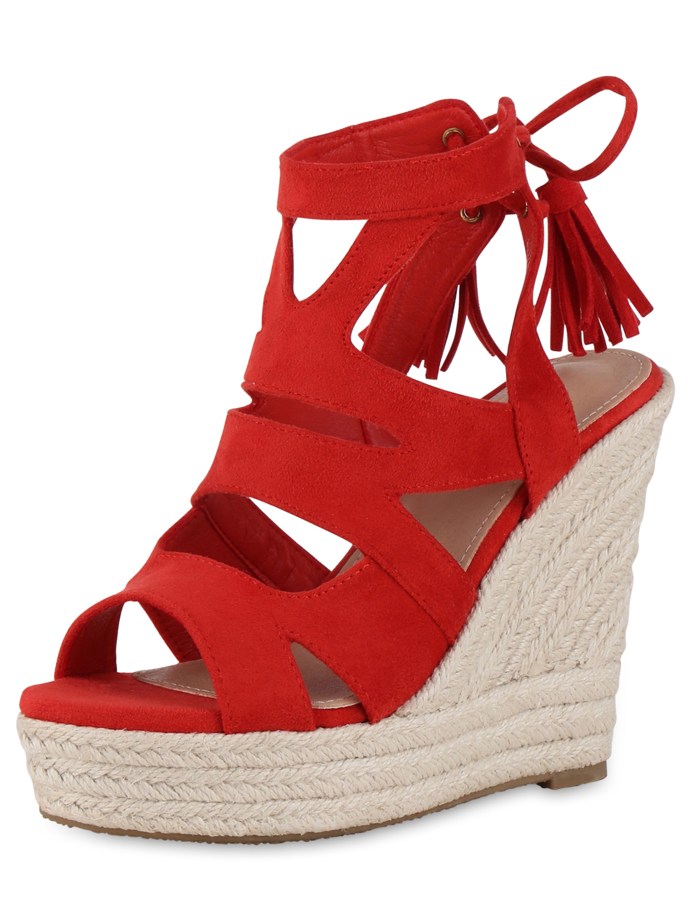 Van Hill Sandaal 'Ashley' in Rood | ABOUT YOU