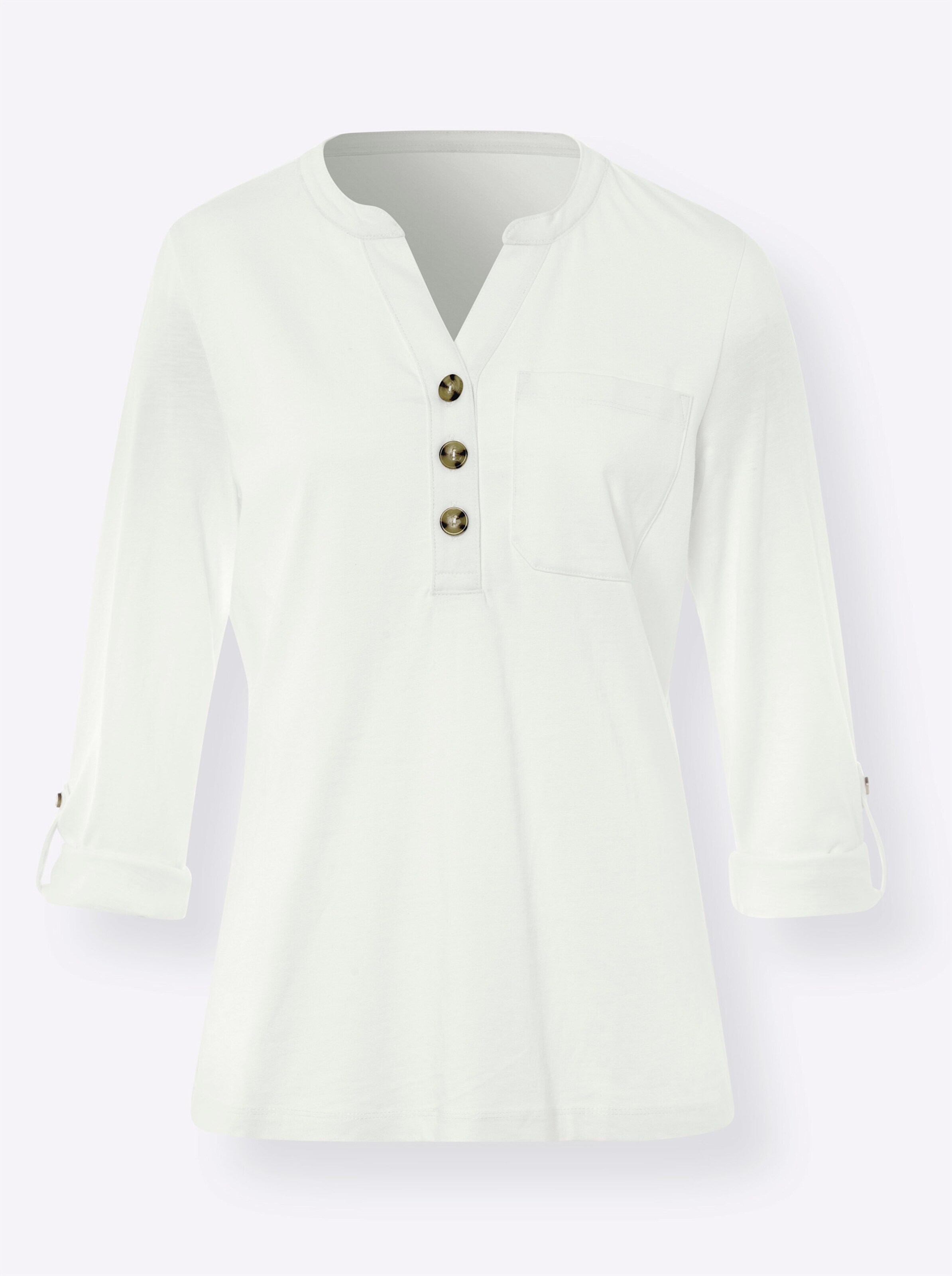 heine Langarmshirt in Ecru | ABOUT YOU