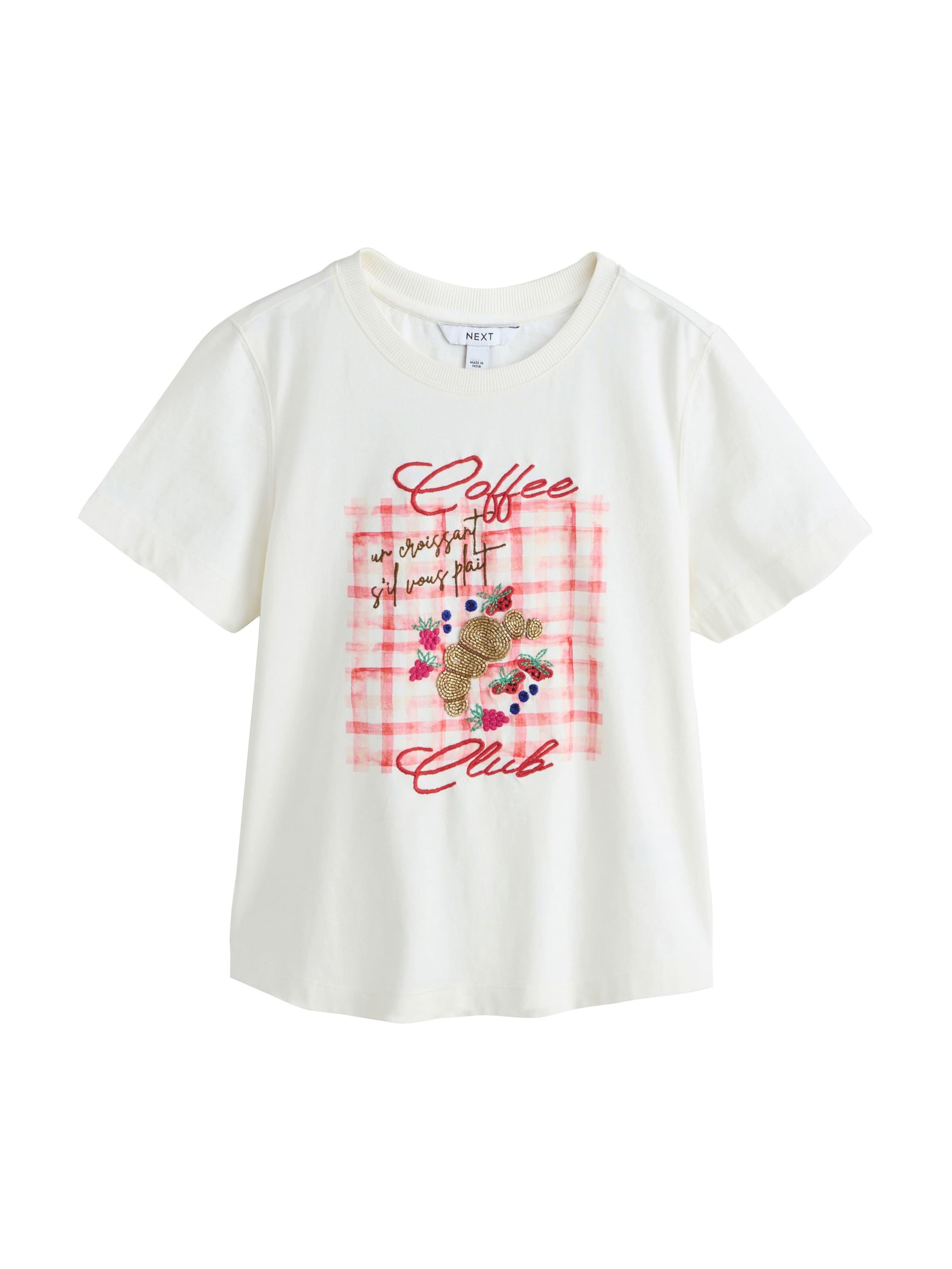 Next Tričko 'Coffee Club' (Režná) | ABOUT YOU