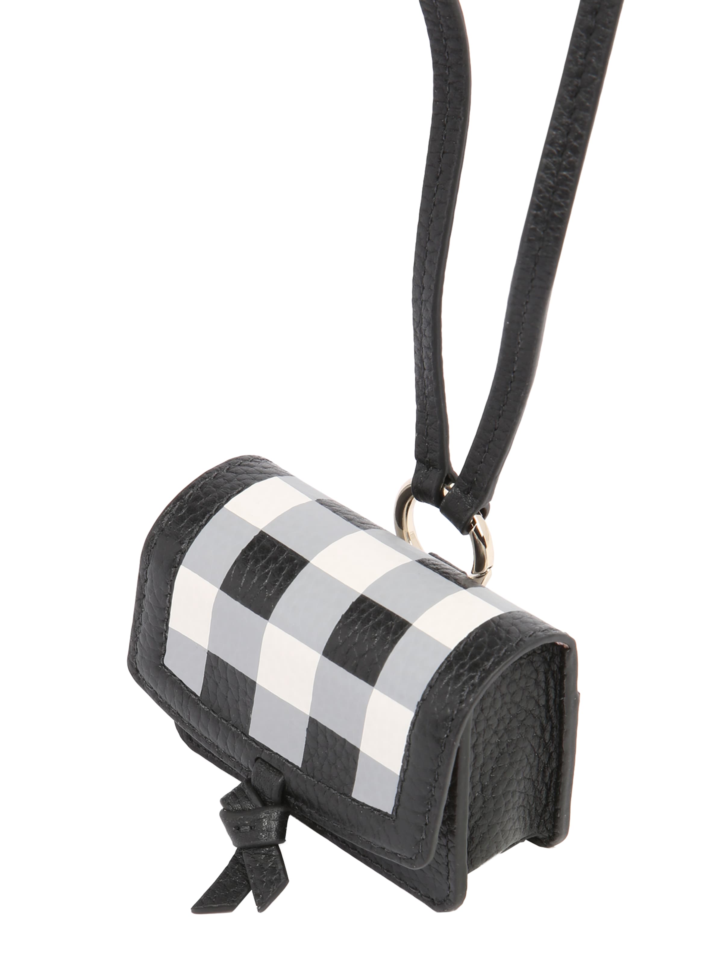 Juoda Kate Spade Rankinė su ilgu dirželiu 'Knott Gingham Airpods Pro ...