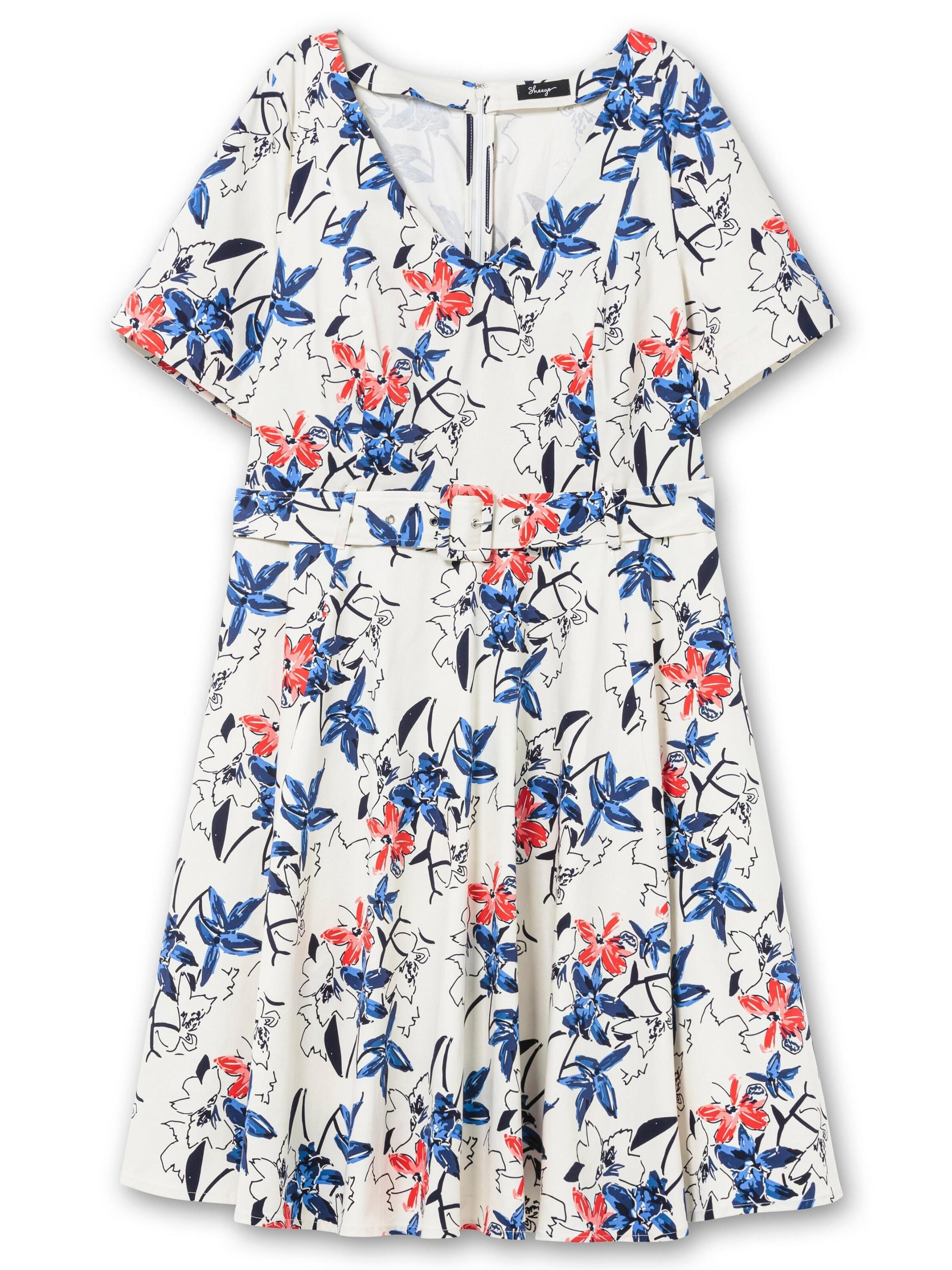 SHEEGO Cocktailkleid in Weiß | ABOUT YOU