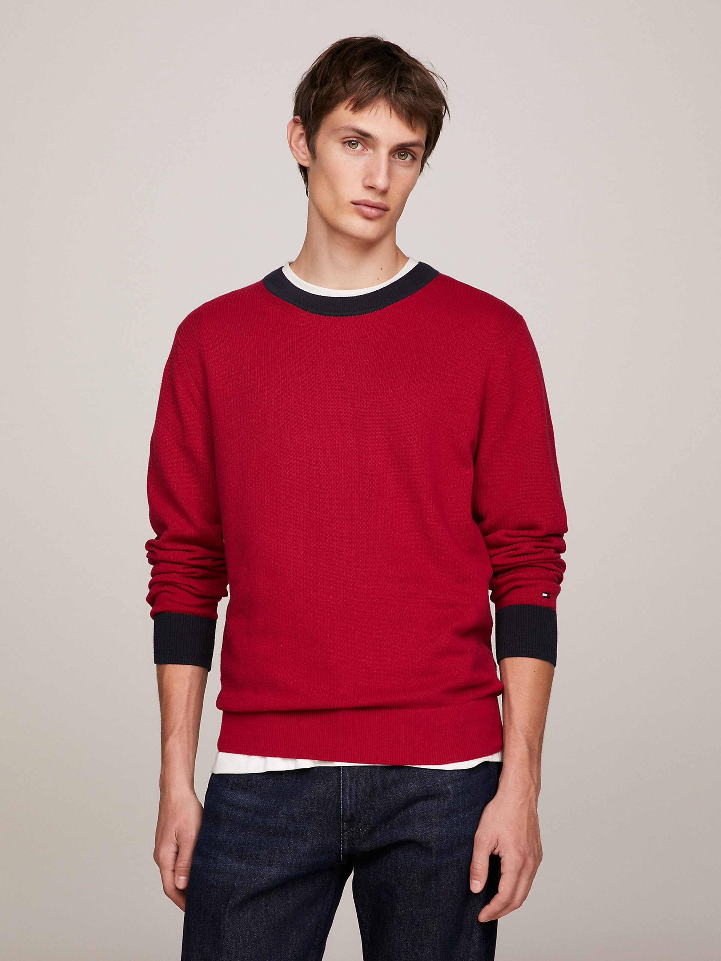 Tommy hilfiger red sweater store