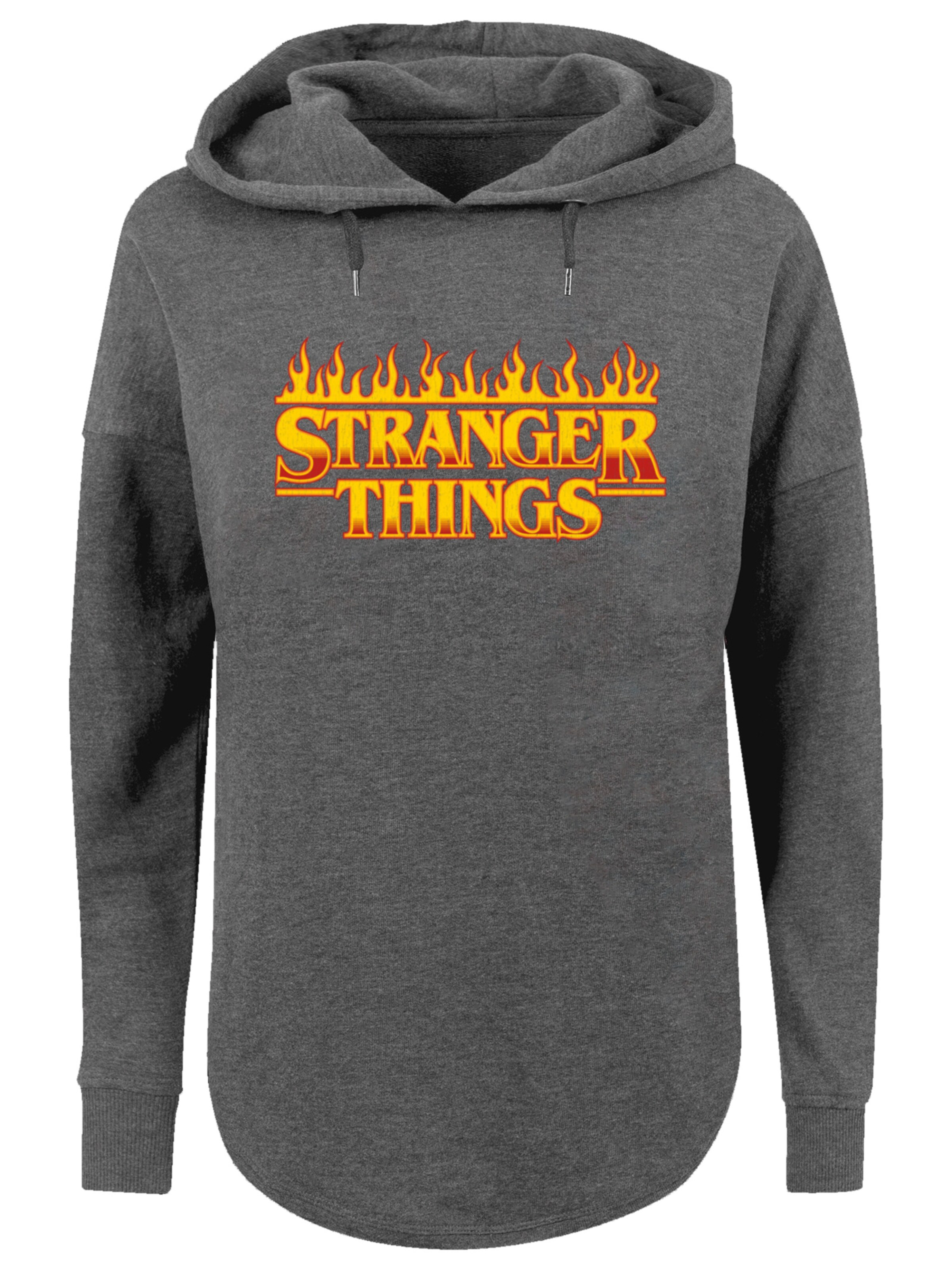 F4NT4STIC Sweatshirt 'Stranger Things Fire Logo Women Netflix TV Series ...