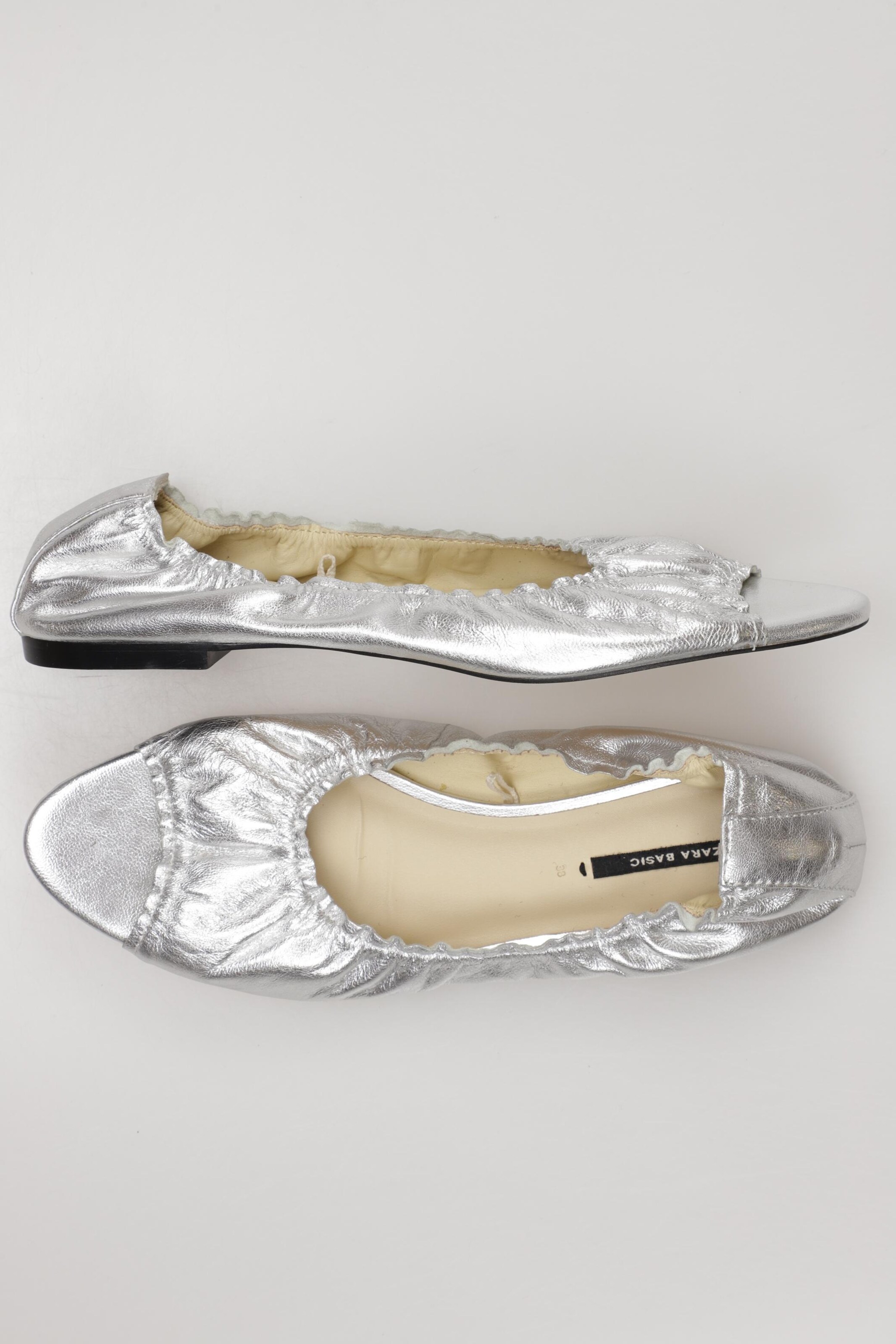 ZARA Ballerina 38 in Silber | ABOUT YOU