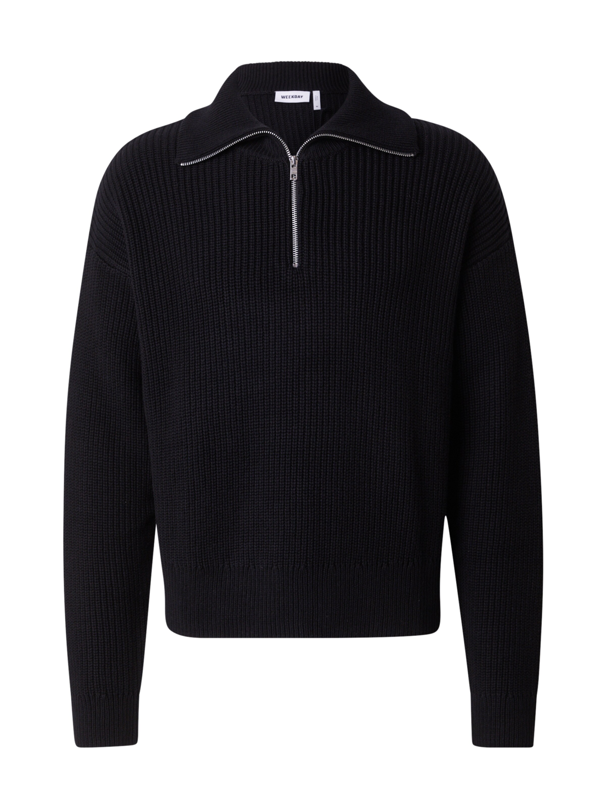 WEEKDAY Pullover 'Jim' in Schwarz | ABOUT YOU