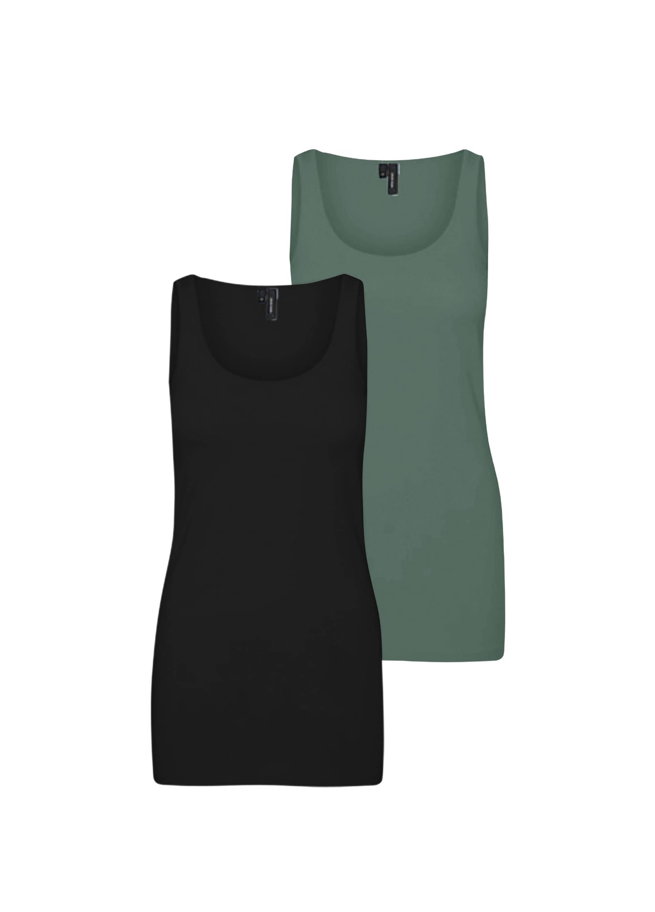 VERO MODA Top MAXI in Green Black ABOUT YOU