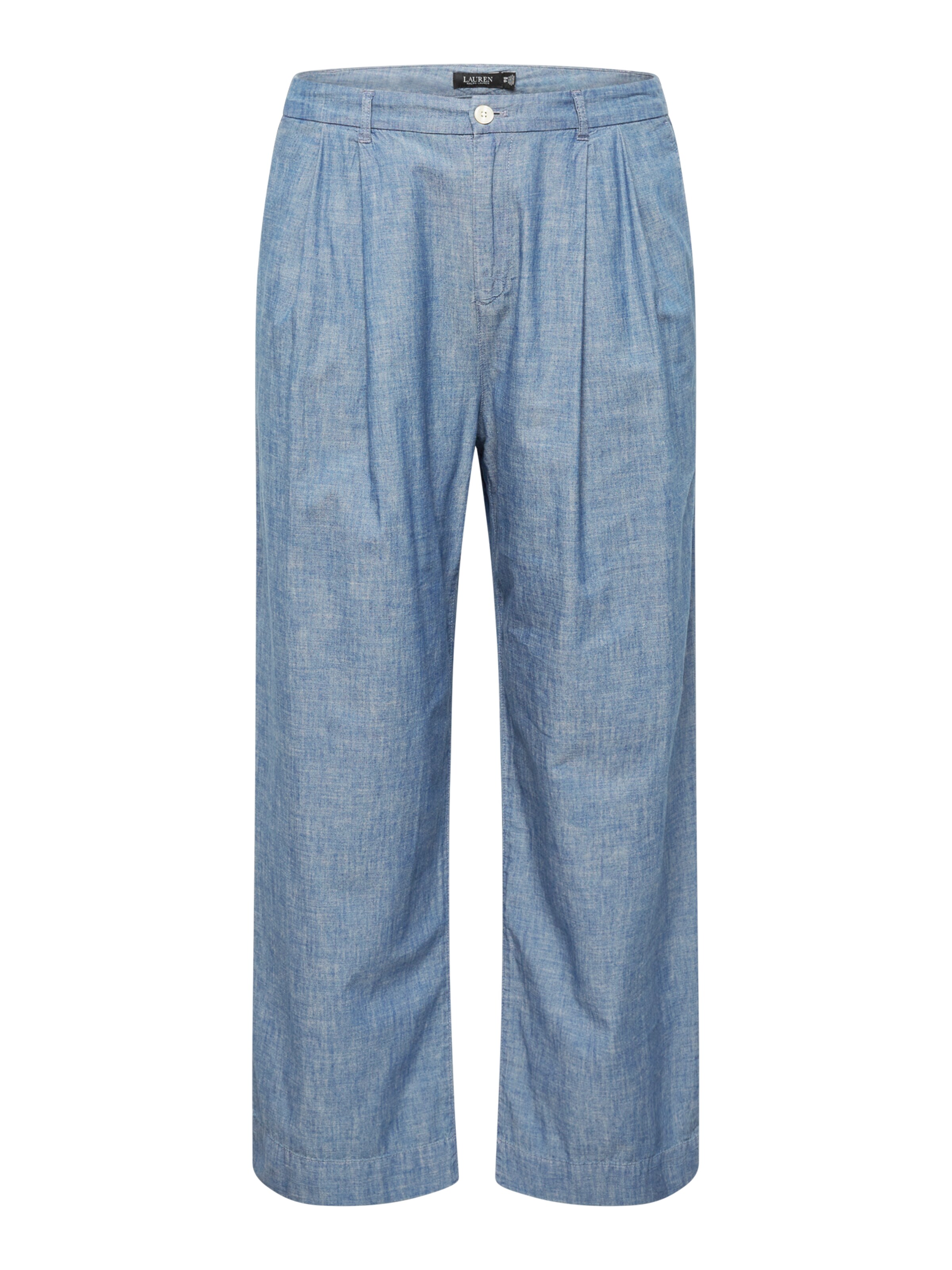 Lauren Ralph Lauren Plus Perna larga Calças com pregas 'JOIREYDA' em ...