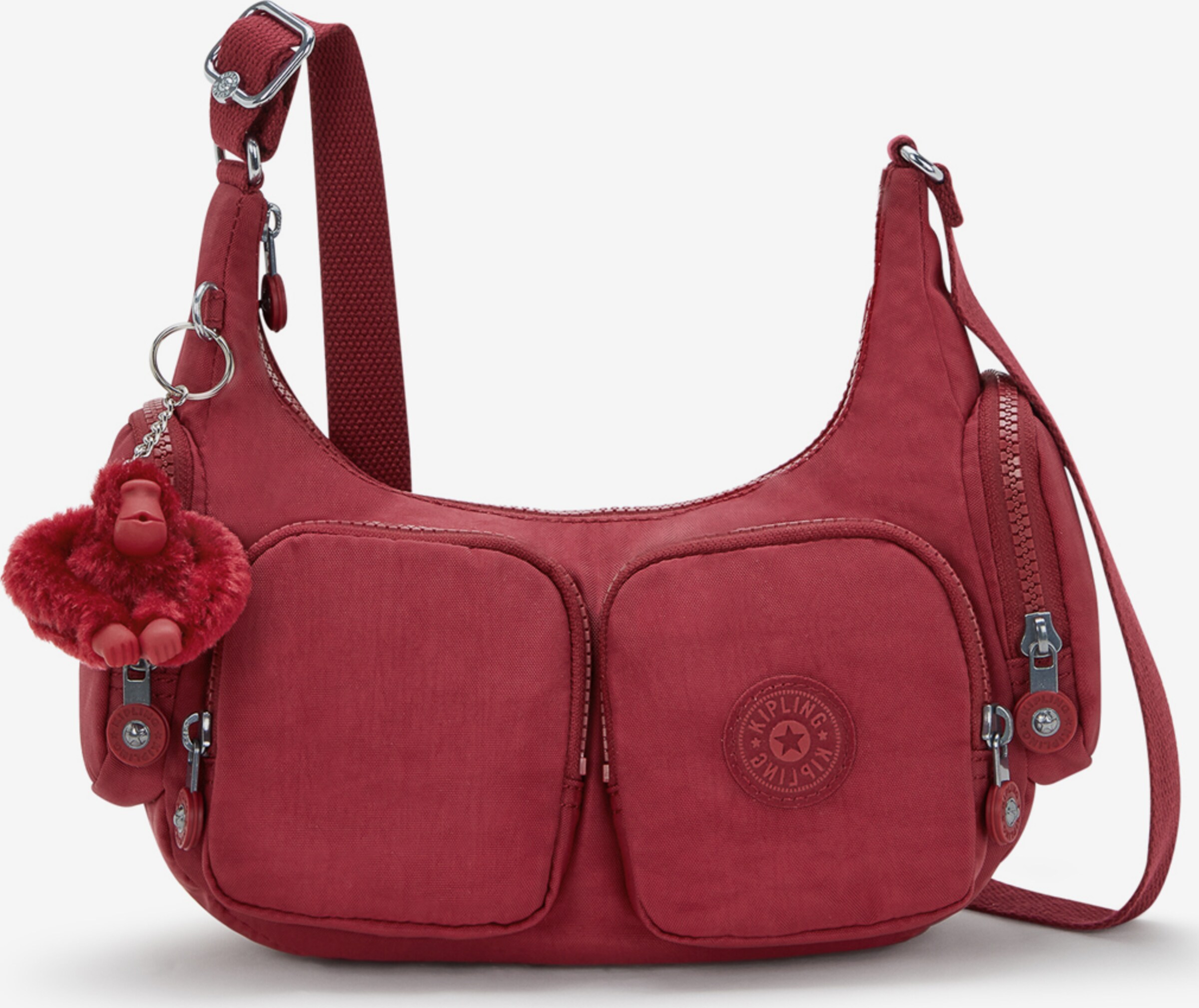 KIPLING Mala de ombro 'RIKKA' em Vermelho Rubi | ABOUT YOU