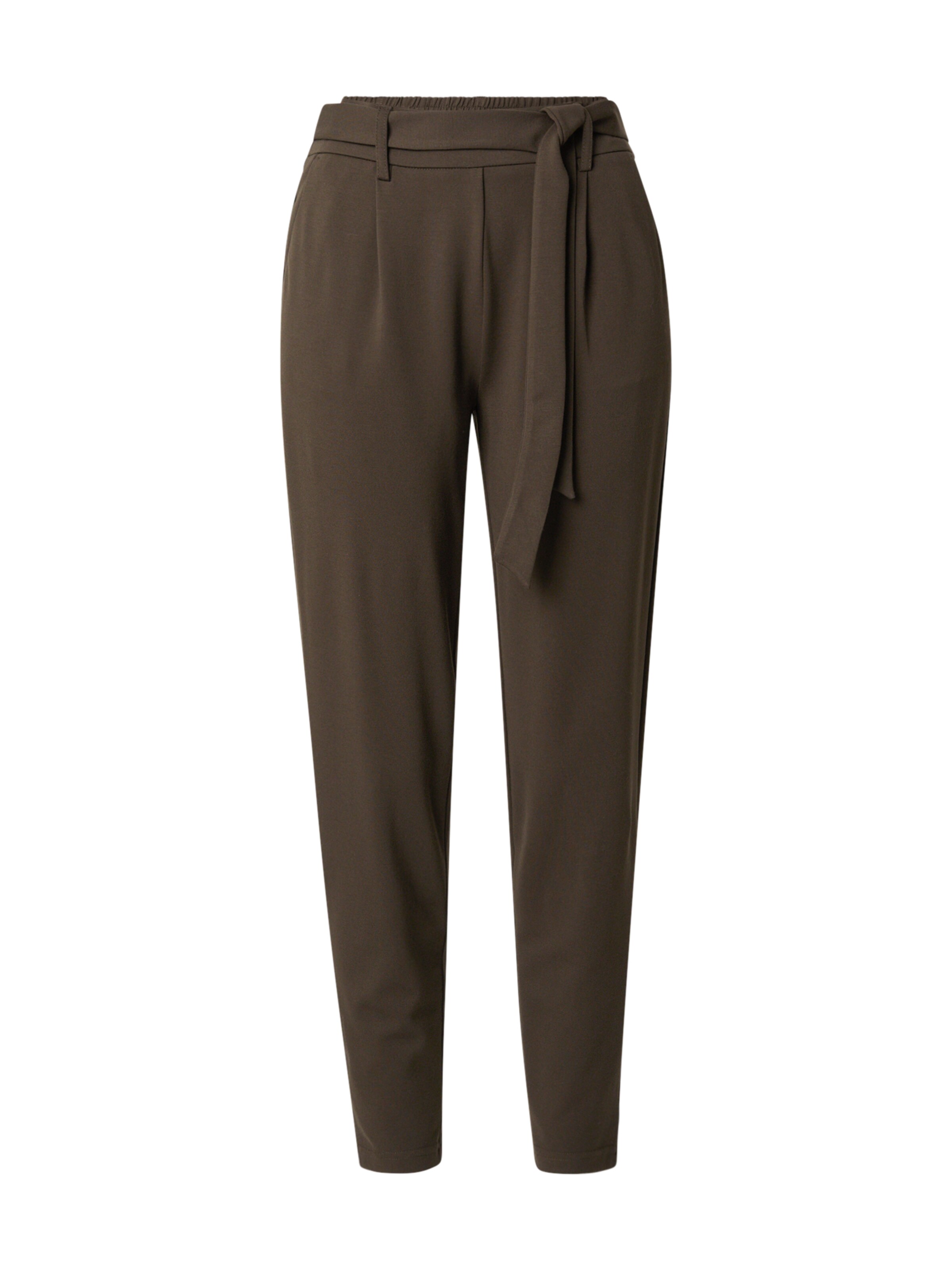 MSCH COPENHAGEN Tapered Bandplooibroek 'Popye' in Olijfgroen | ABOUT YOU