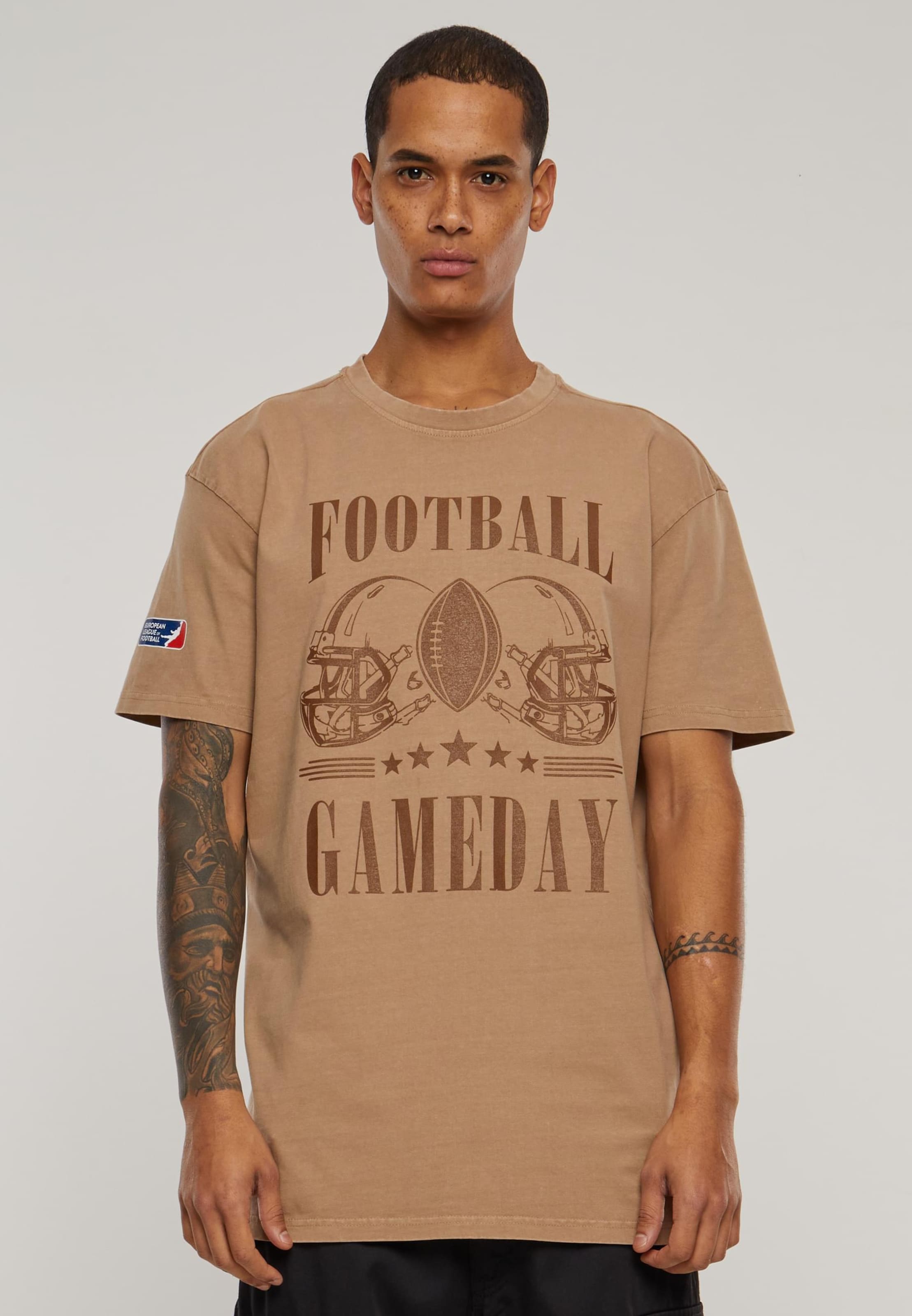DEF Shirt 'Gameday' in Beige | ABOUT YOU