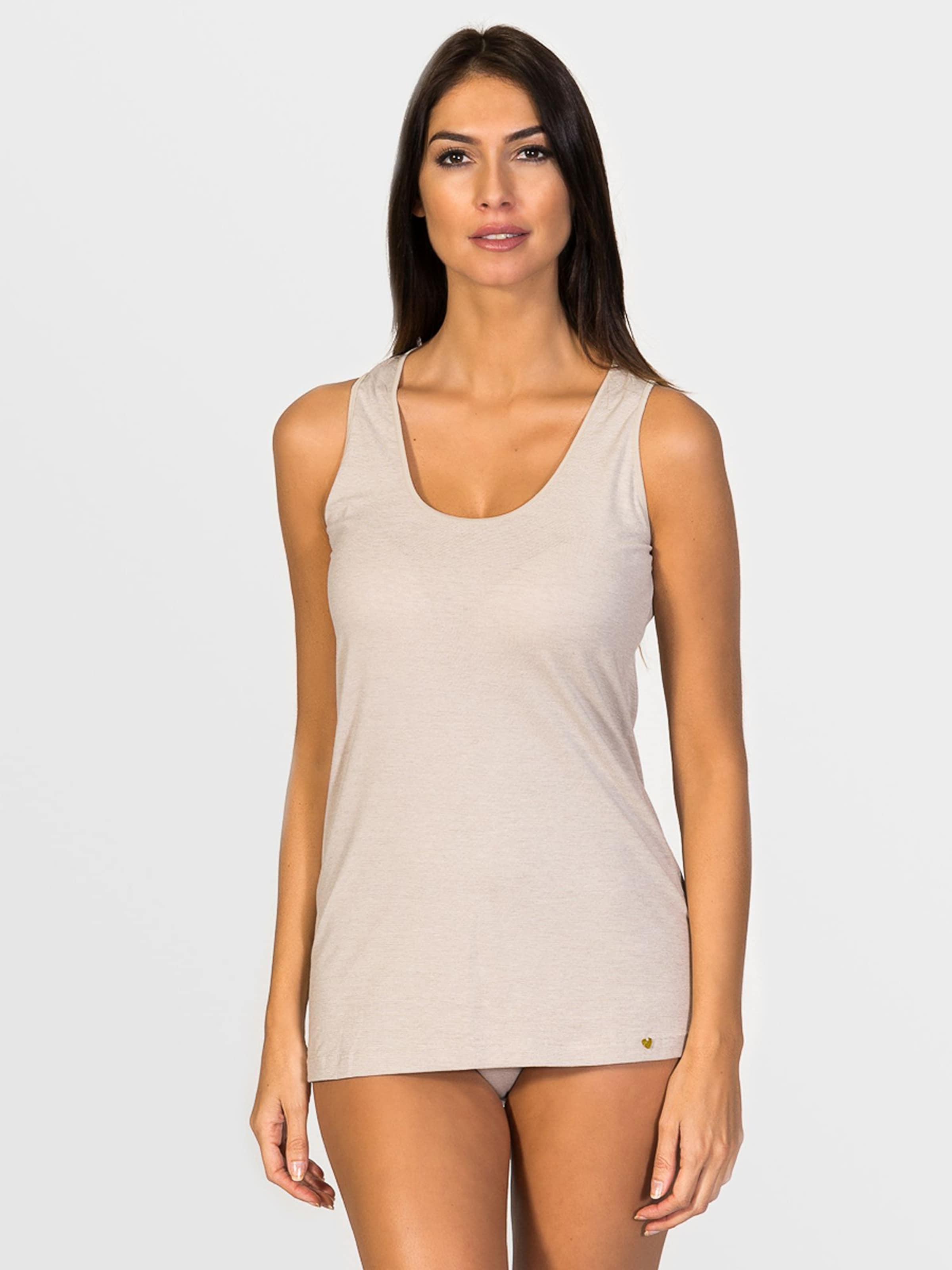 zd ZERO DEFECTS Onderhemd 'Juno Tank top soy fiber' in Beige | ABOUT YOU