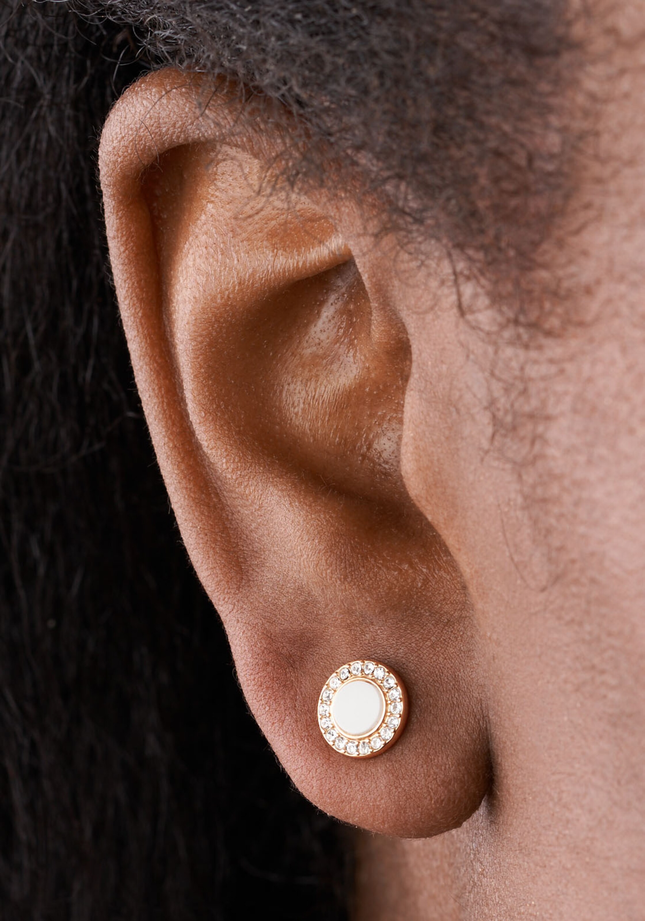Fossil rose gold earrings store