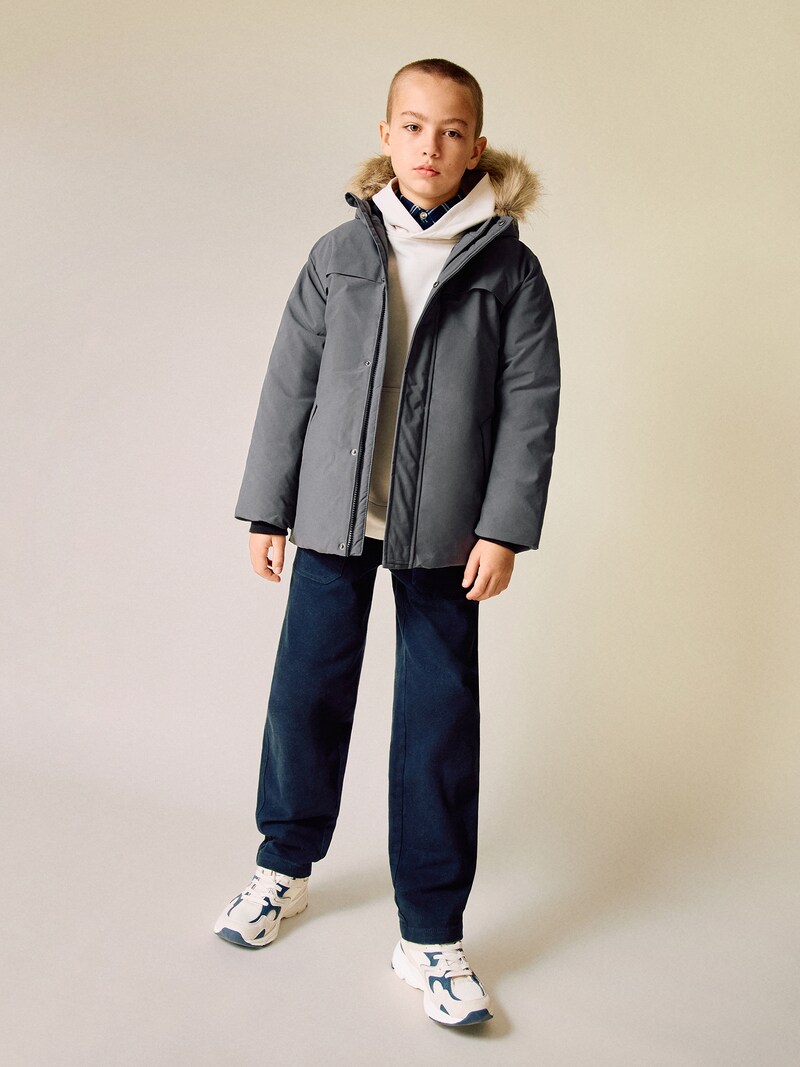 MANGO KIDS Zimní bunda 'Marcos' (Tmavě Šedá) | ABOUT YOU
