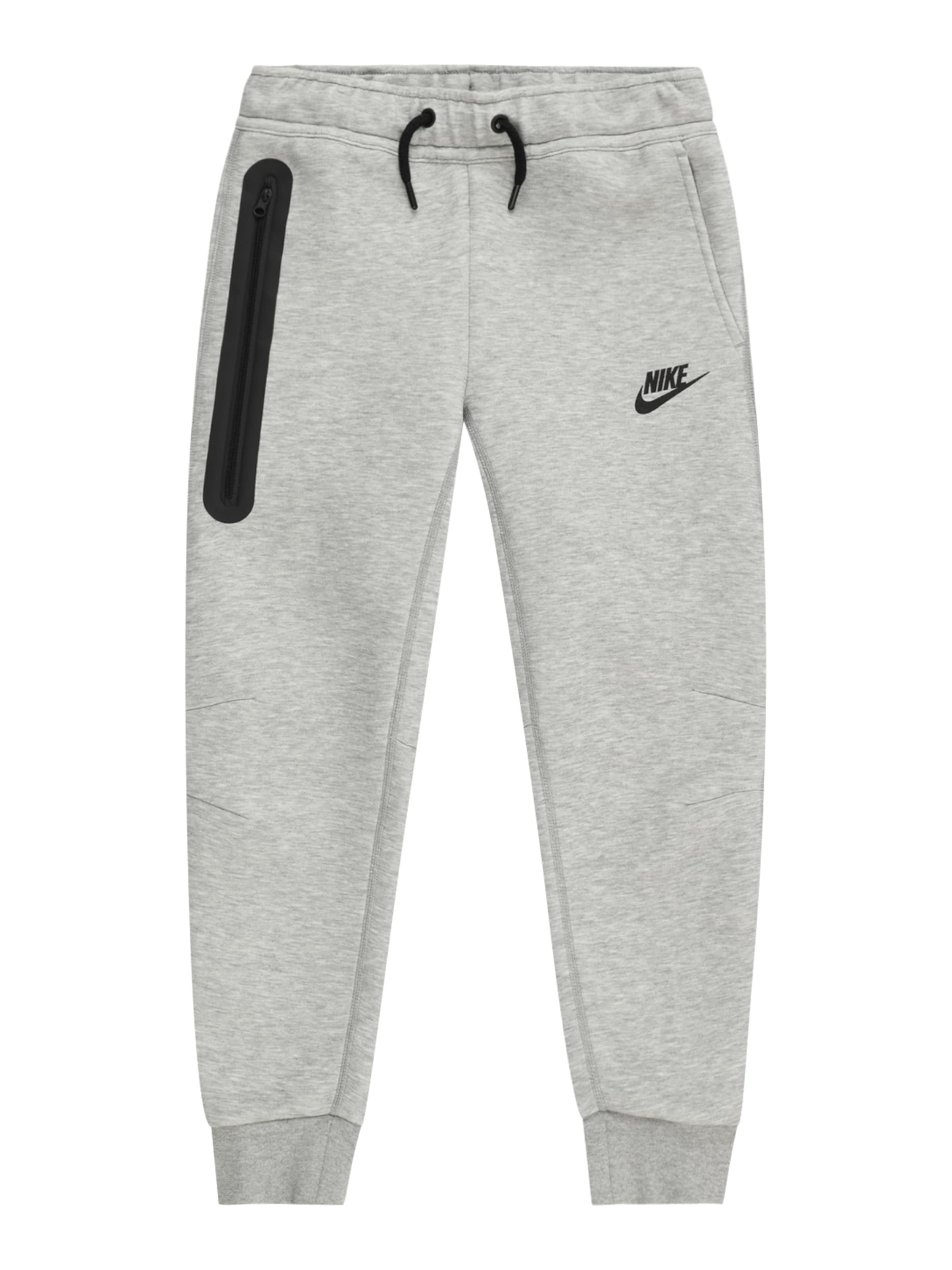 Nike Sportswear Tapered Broek 'TECH FLC' in Grijs Gemêleerd | ABOUT YOU