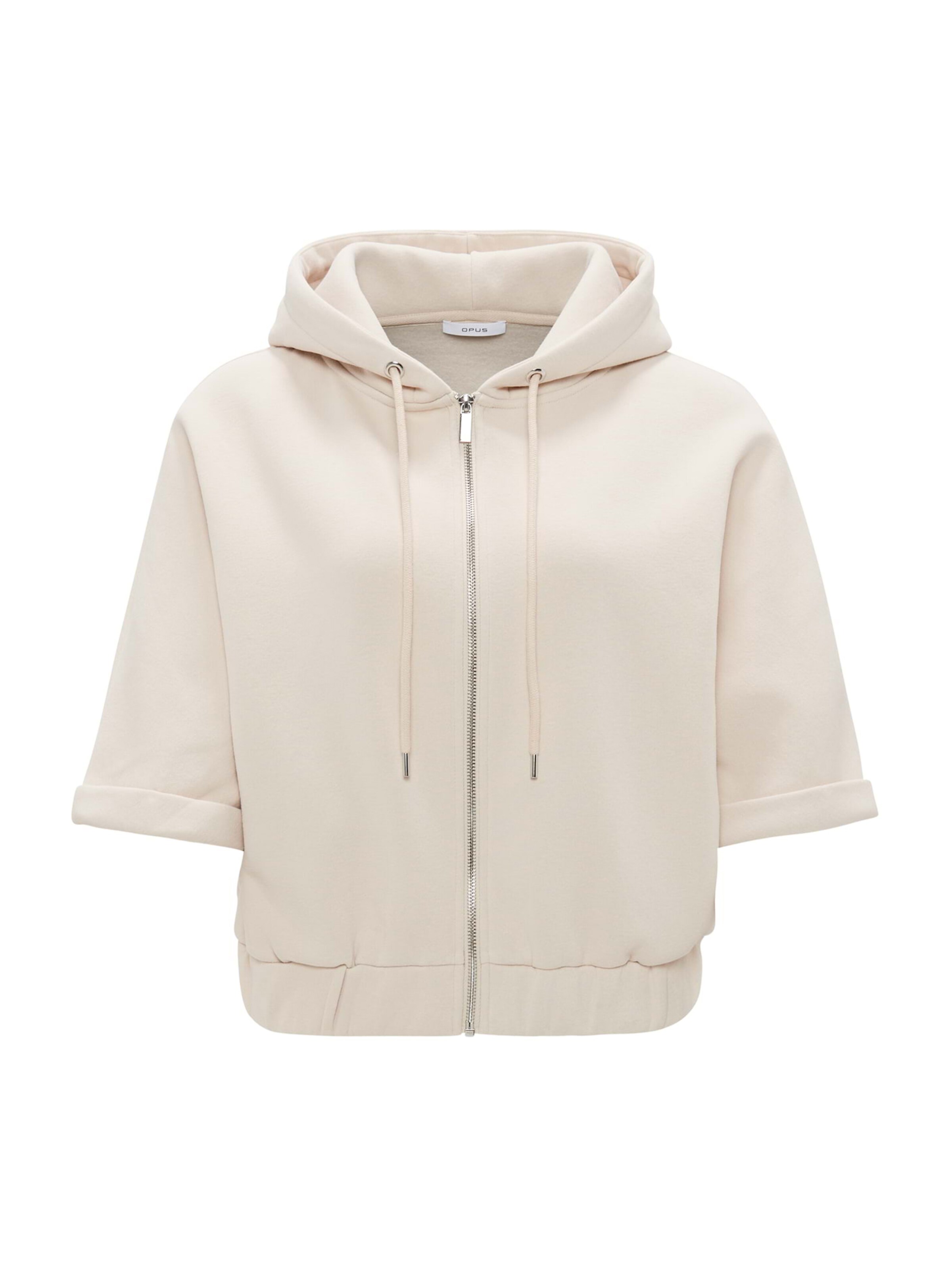 OPUS Sweatjacke 'Gadora' in Hellbeige | ABOUT YOU