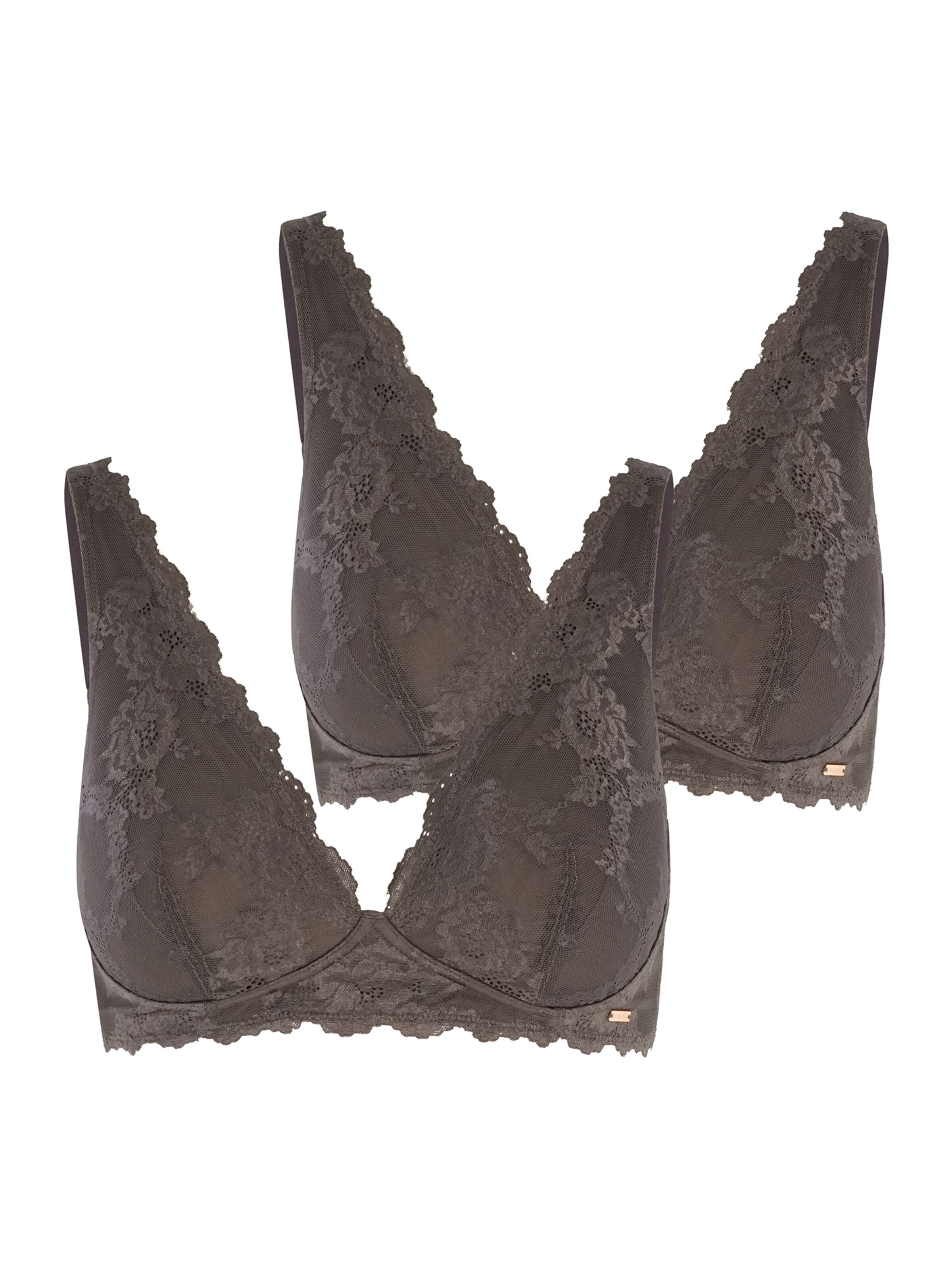 Royal Lounge Intimates Bralette ' Royal Dream mit Spitze ' in Grau ...