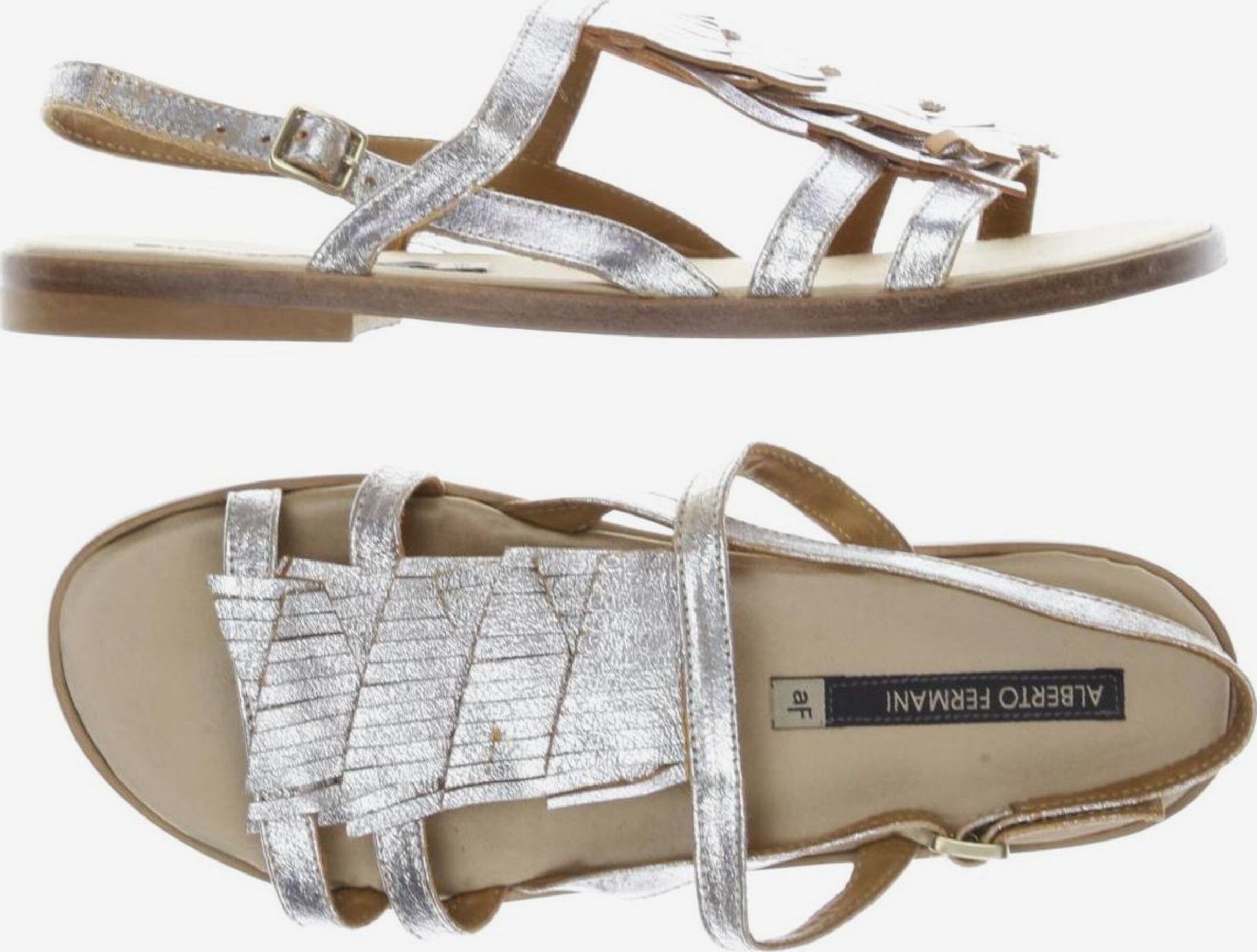 Alberto Fermani Sandalen 38 in Silber | ABOUT YOU