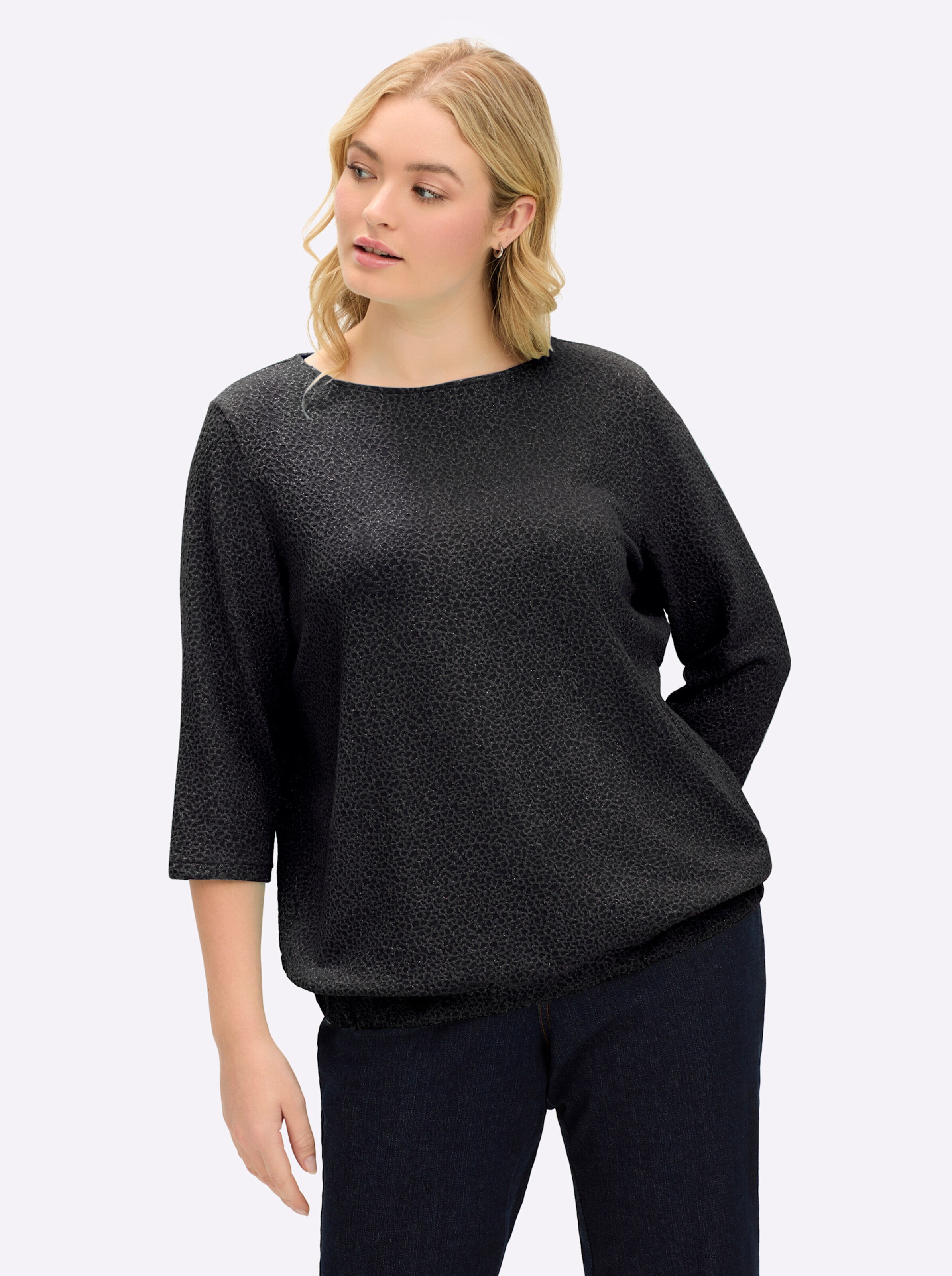 Sweat-shirt SHEEGO en Noir | ABOUT YOU