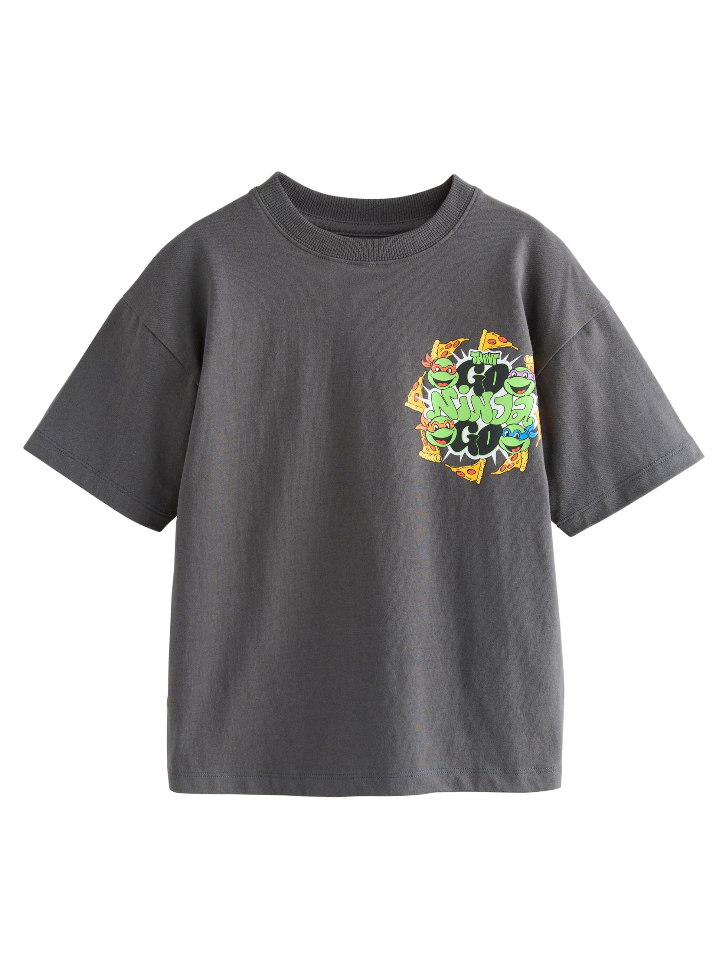 Next Majica 'Teenage Mutant Ninja Turtles' v Temno Siva | ABOUT YOU