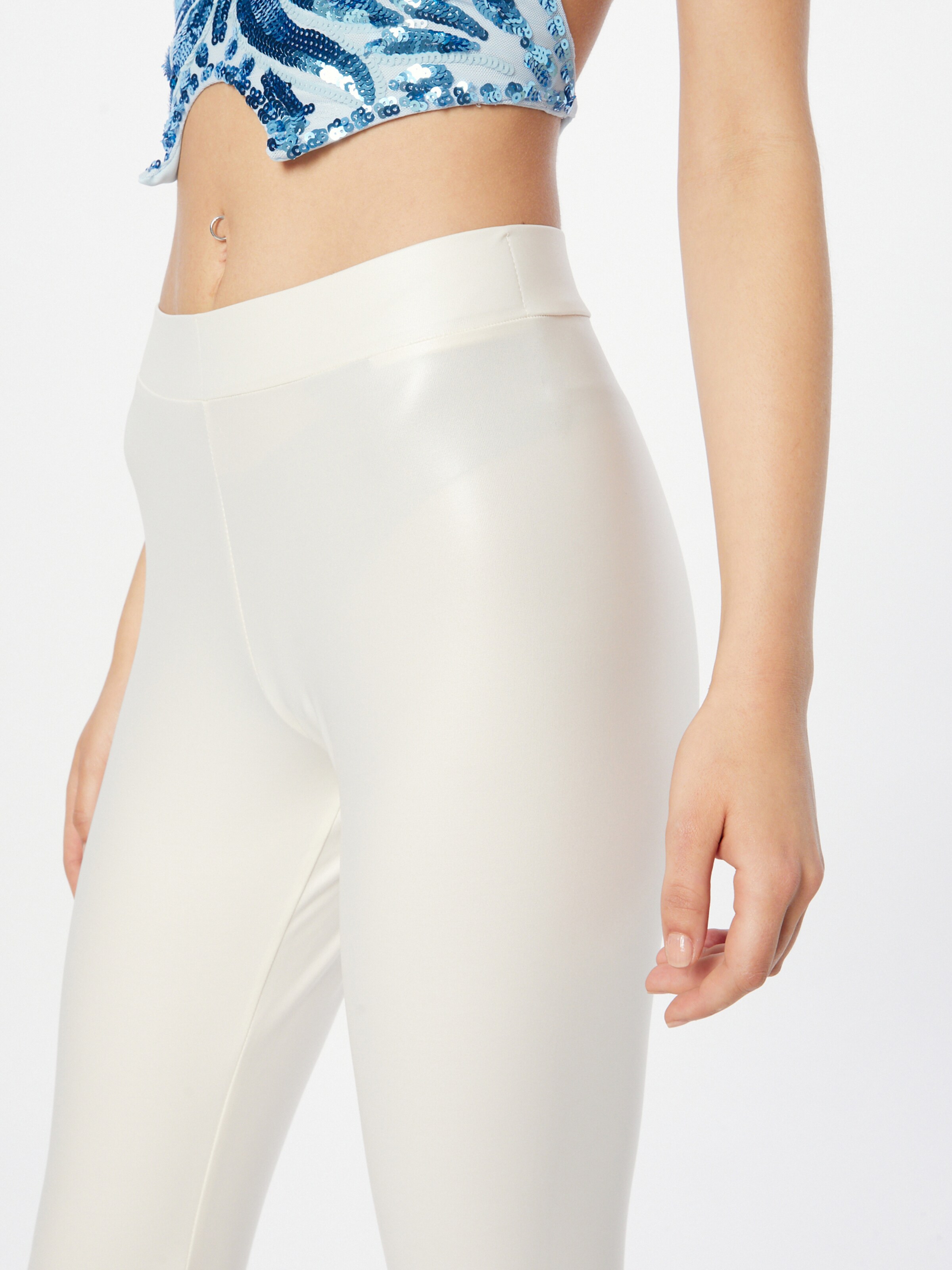 PIECES Skinny Leggings in Ecru ABOUT YOU