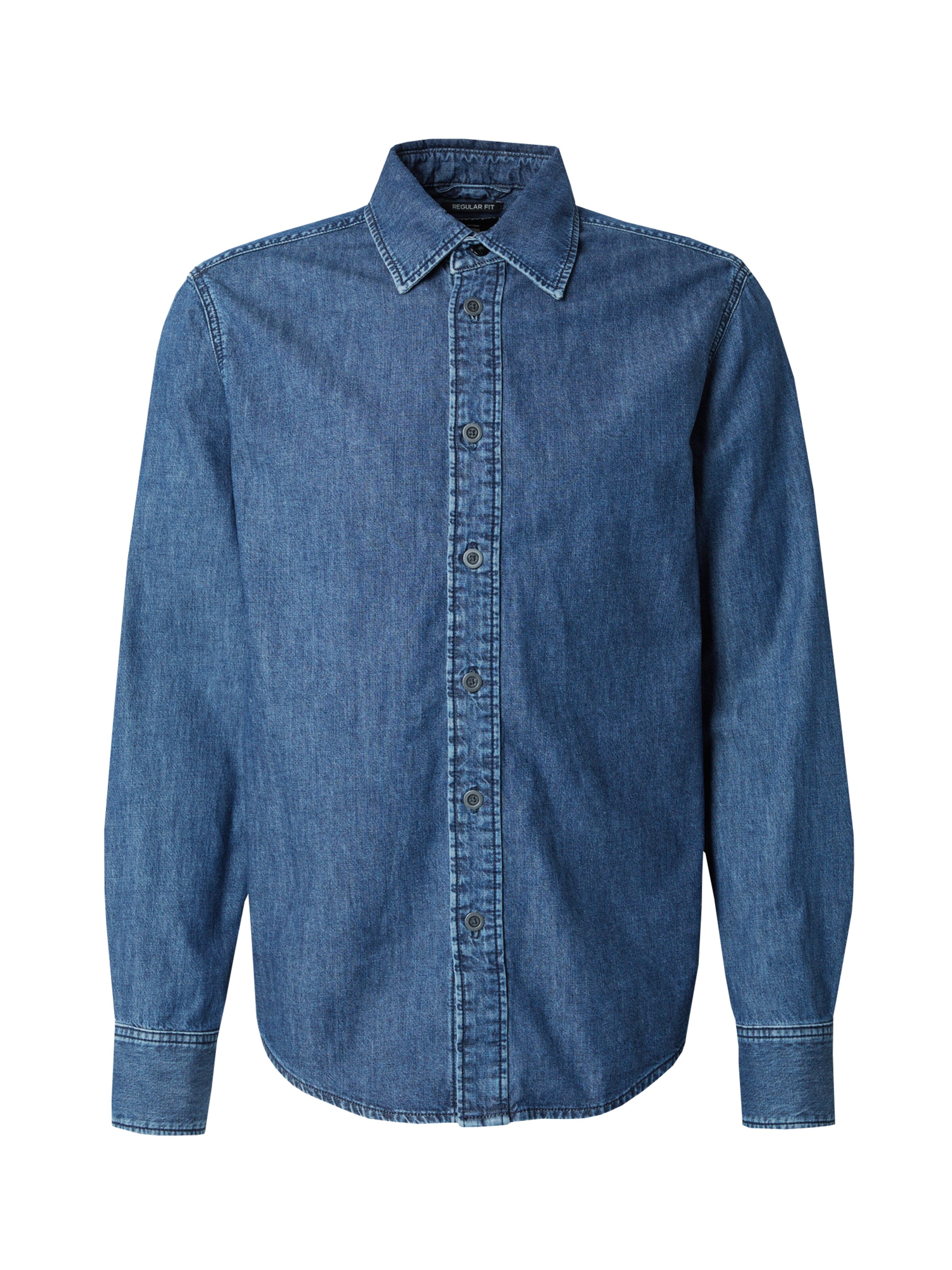 Tamsiai Mėlyna G-STAR Standartinis modelis Marškiniai | ABOUT YOU