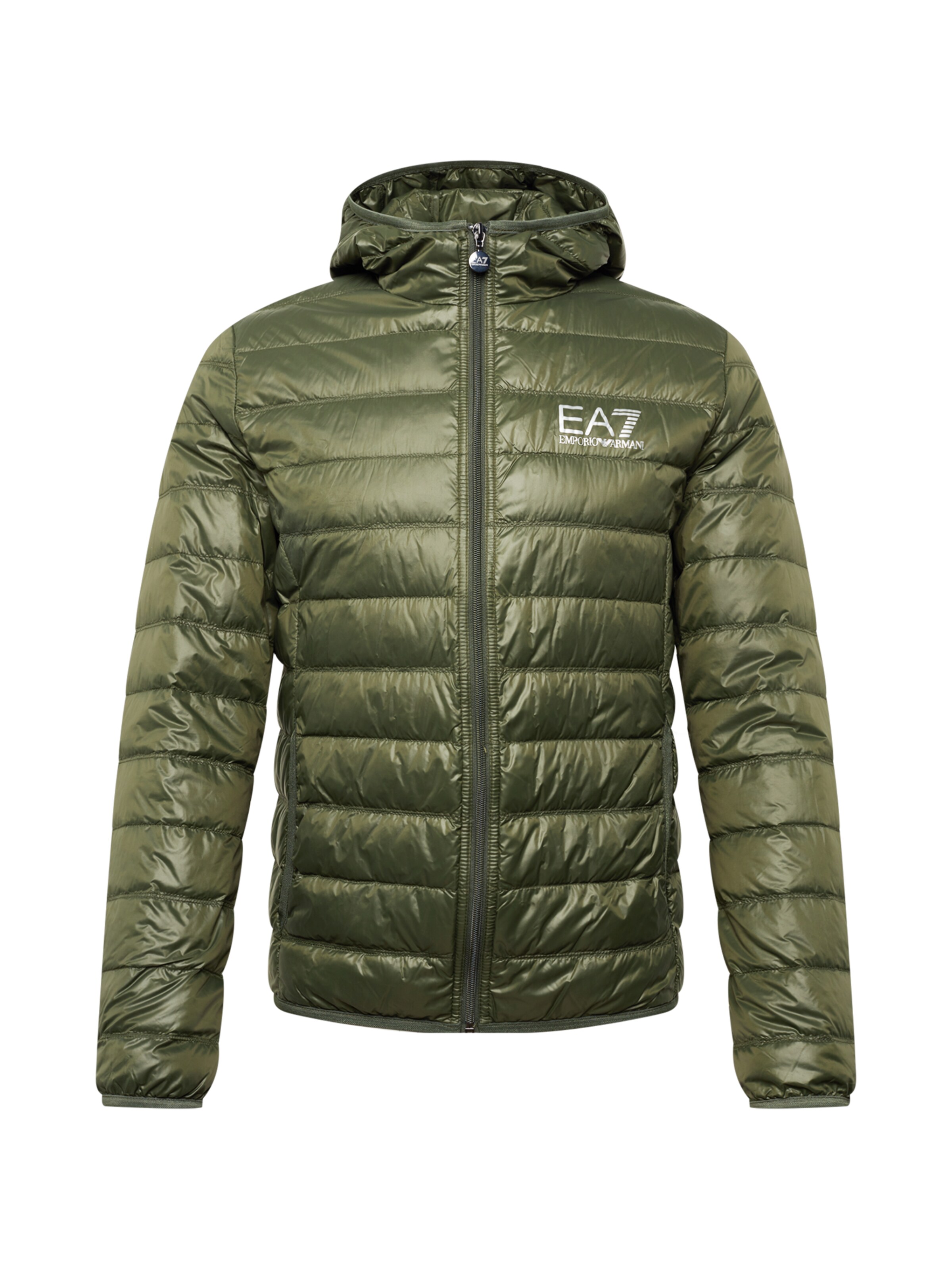 EA7 Emporio Armani Jacke in dunkelgrün / weiß | ABOUT YOU