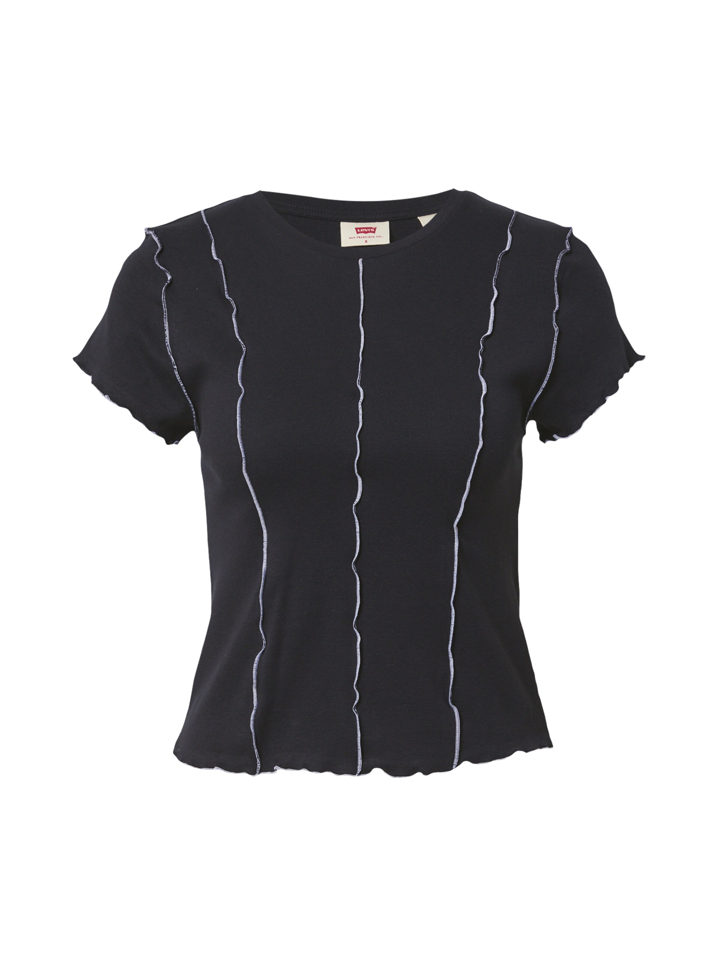 LEVI'S ® Camisa 'Inside Out Seamed Tee' em Preto | ABOUT YOU
