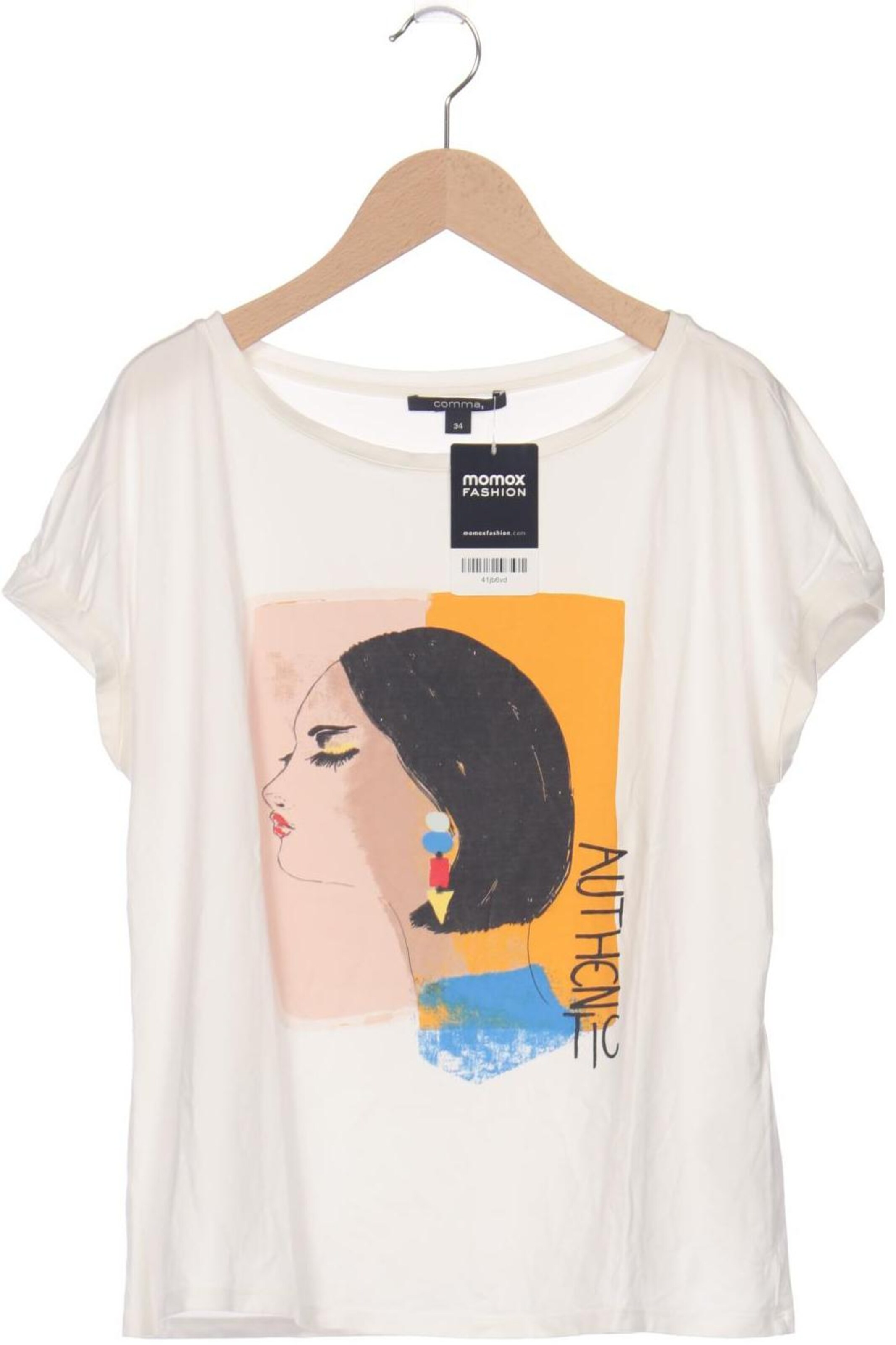 COMMA T-Shirt XS in Weiß | ABOUT YOU