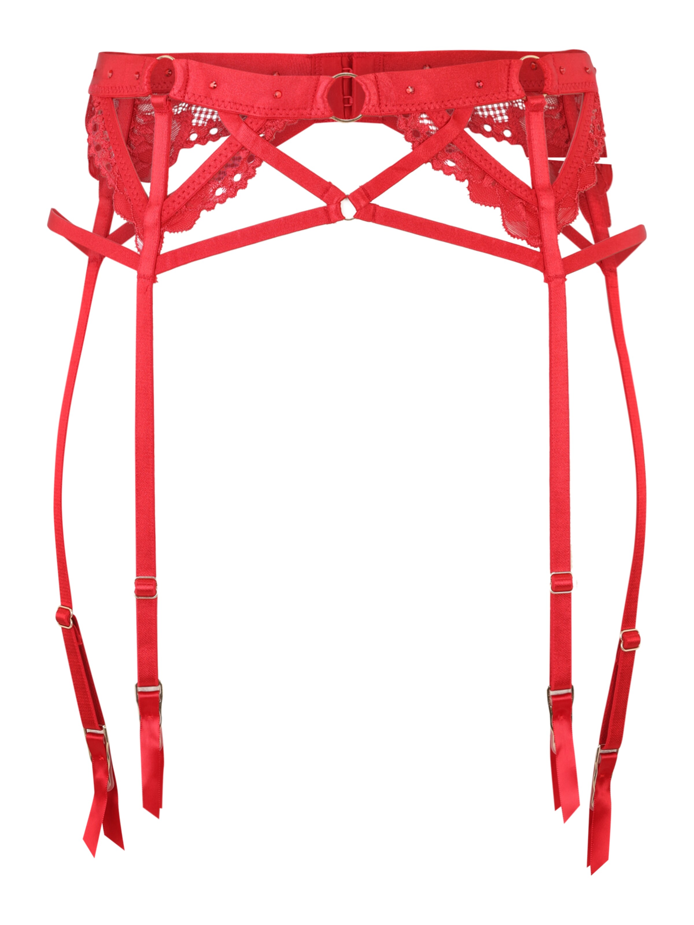 Hunkemöller Strumpfhalter 'Jacky' in Rot | ABOUT YOU