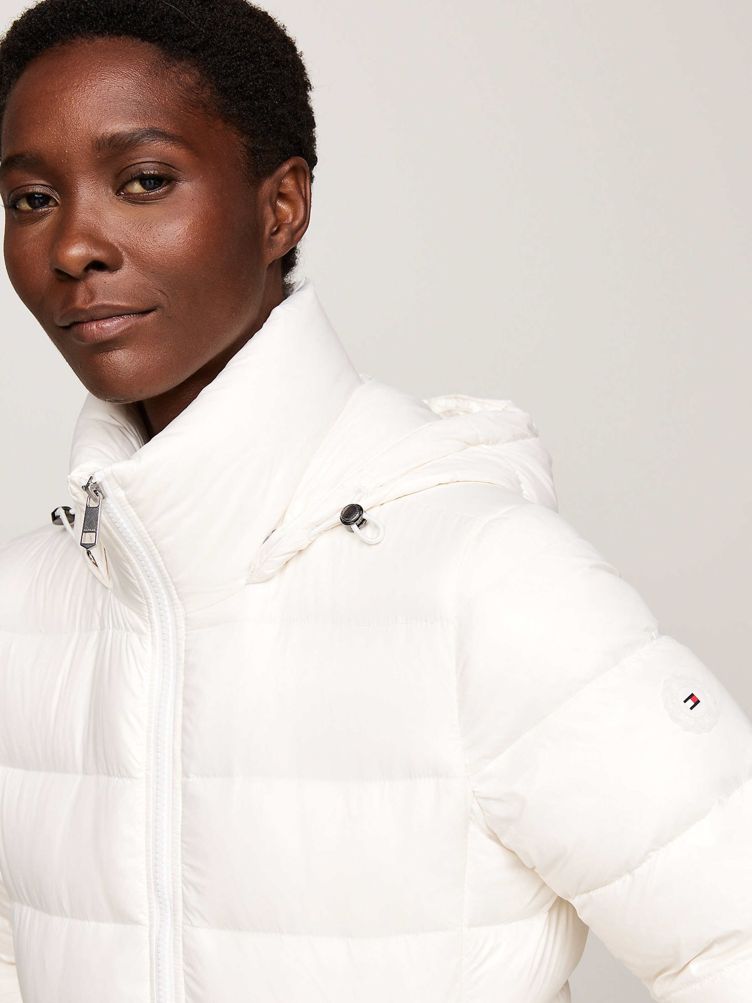 Tommy hilfiger women's white jacket store