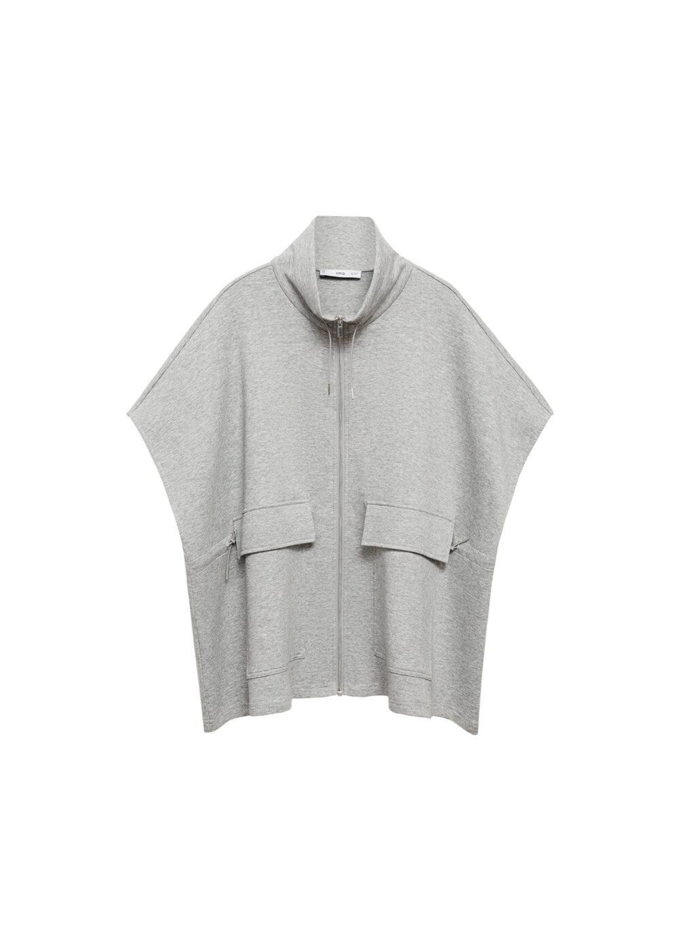 MANGO Cape 'Amber' in Graumeliert | ABOUT YOU