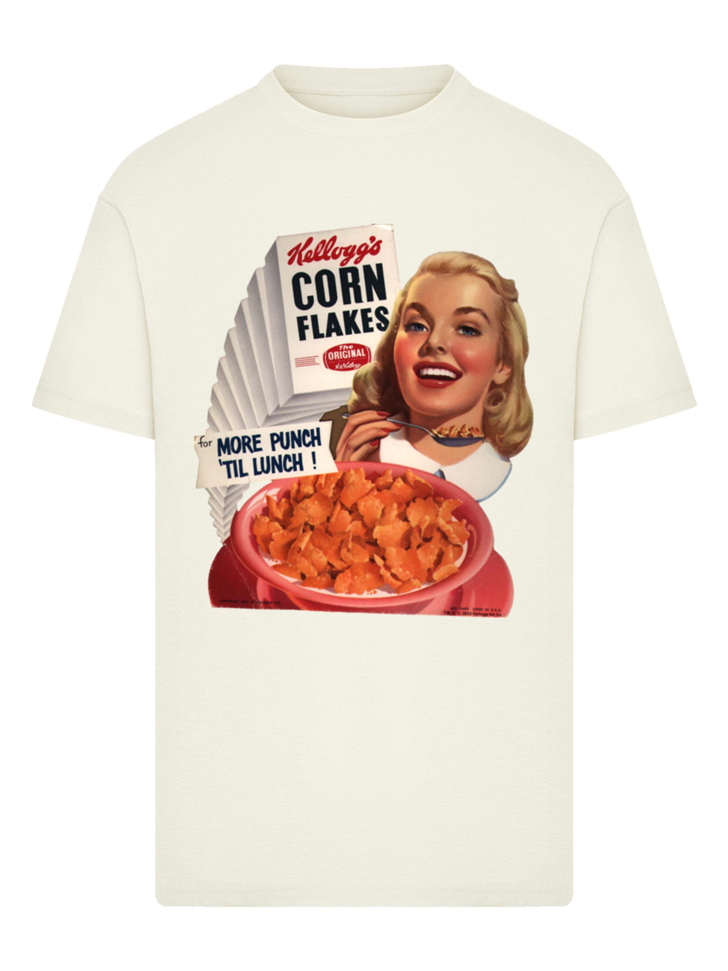 T-Shirt 'Kellogg's Corn Flakes Cereal 1950's' F4NT4STIC en Sable ...