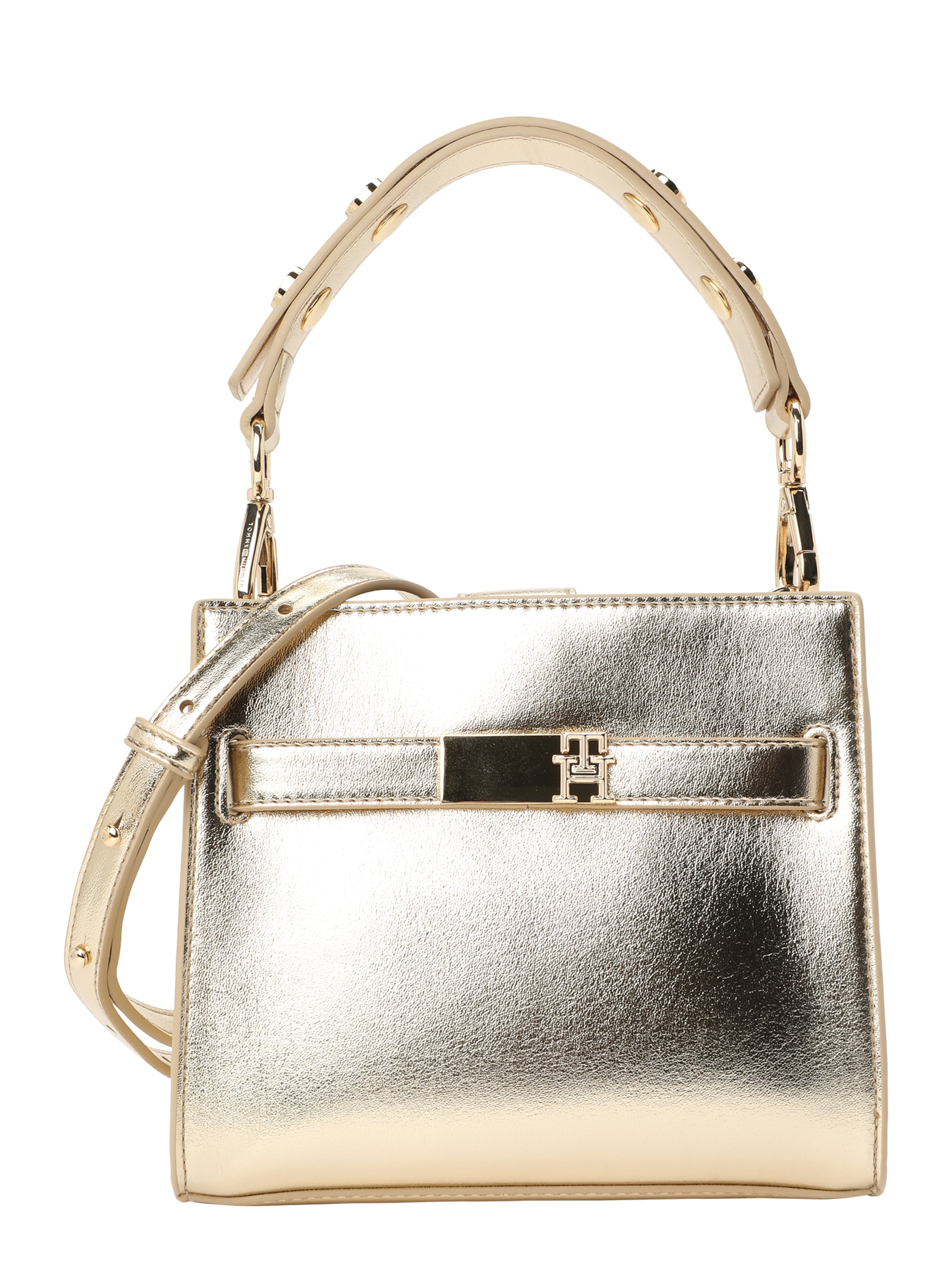 TOMMY HILFIGER Torba za na rame 'HERITAGE' | Zlatna boja | ABOUT YOU